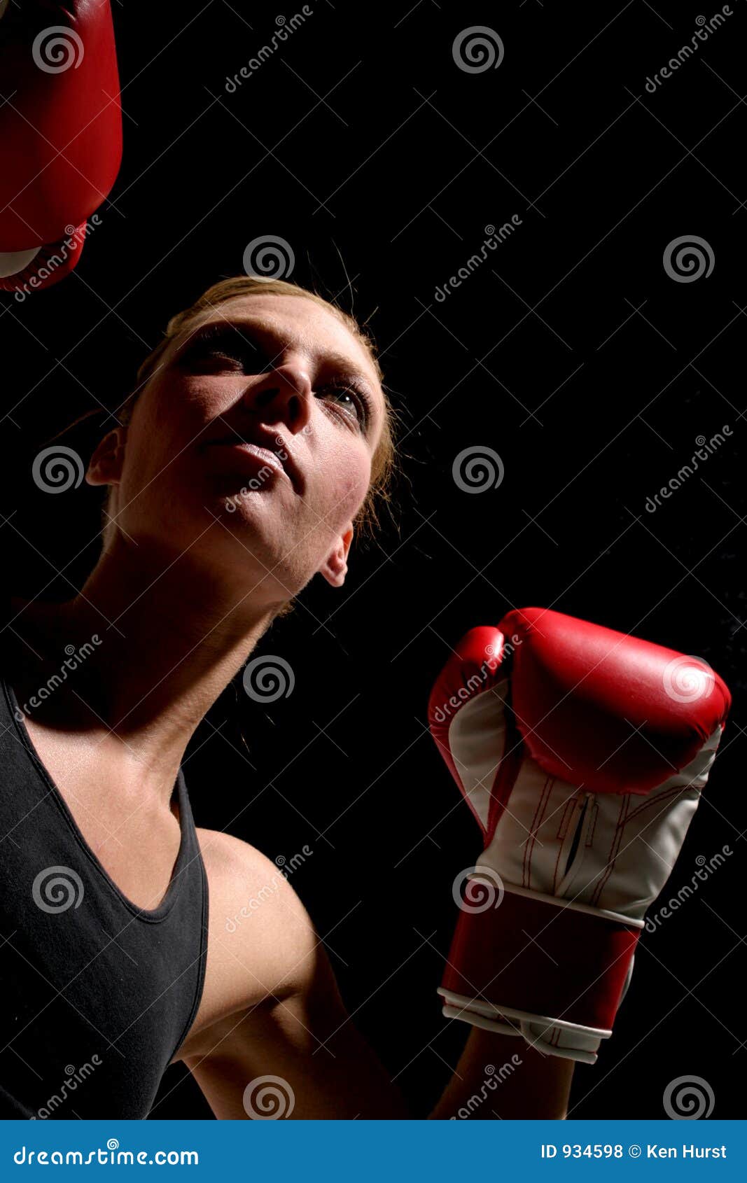 Woman Boxer 1 stock photo. Image of competition, confident - 934598