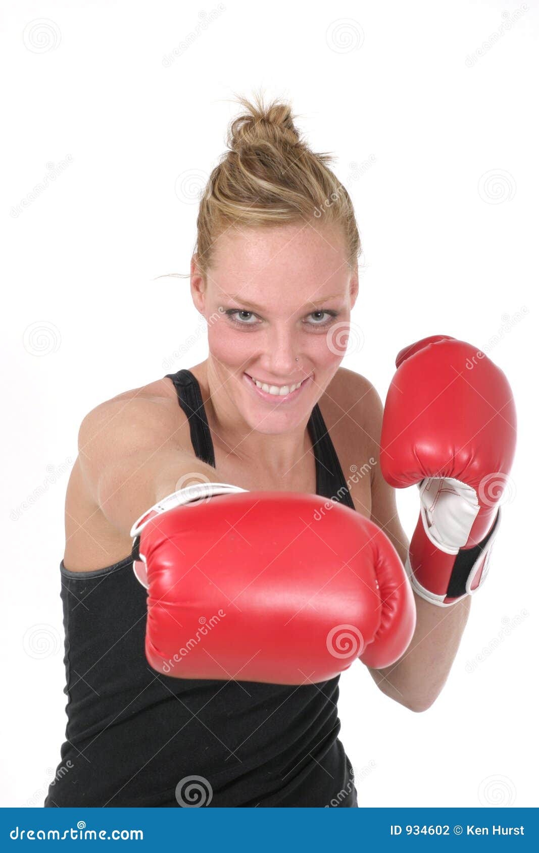 Woman Boxer 6 stock photo. Image of copyspace, winner, attractive - 934602