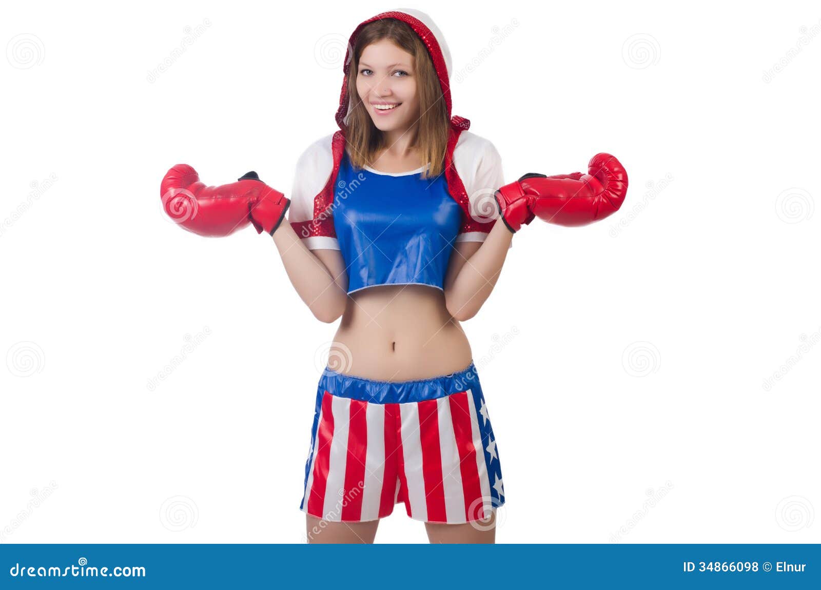Woman boxer stock photo. Image of isolated, action, exercise - 34866098
