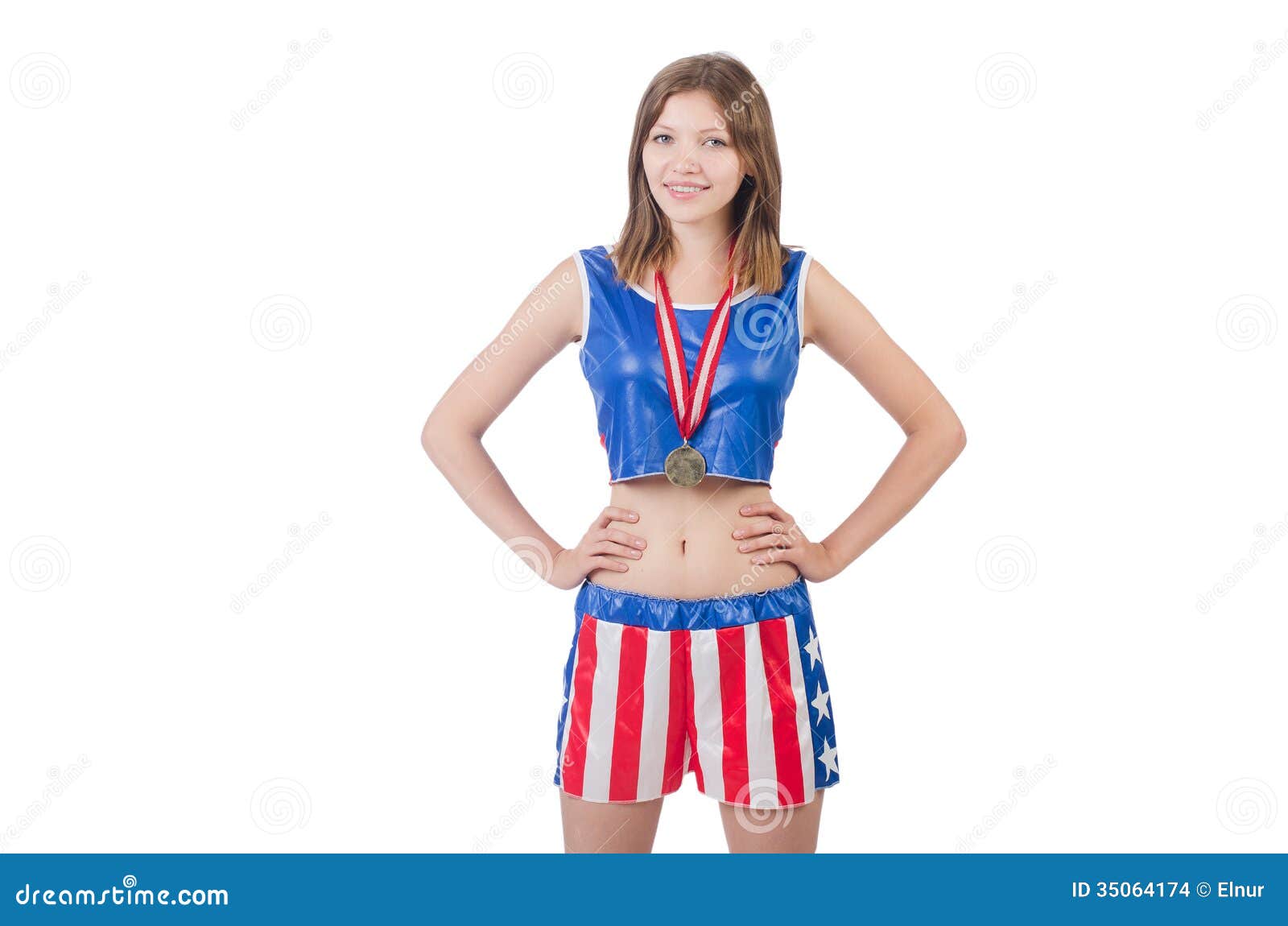 Woman boxer in uniform stock photo. Image of boxer, competition - 35064174
