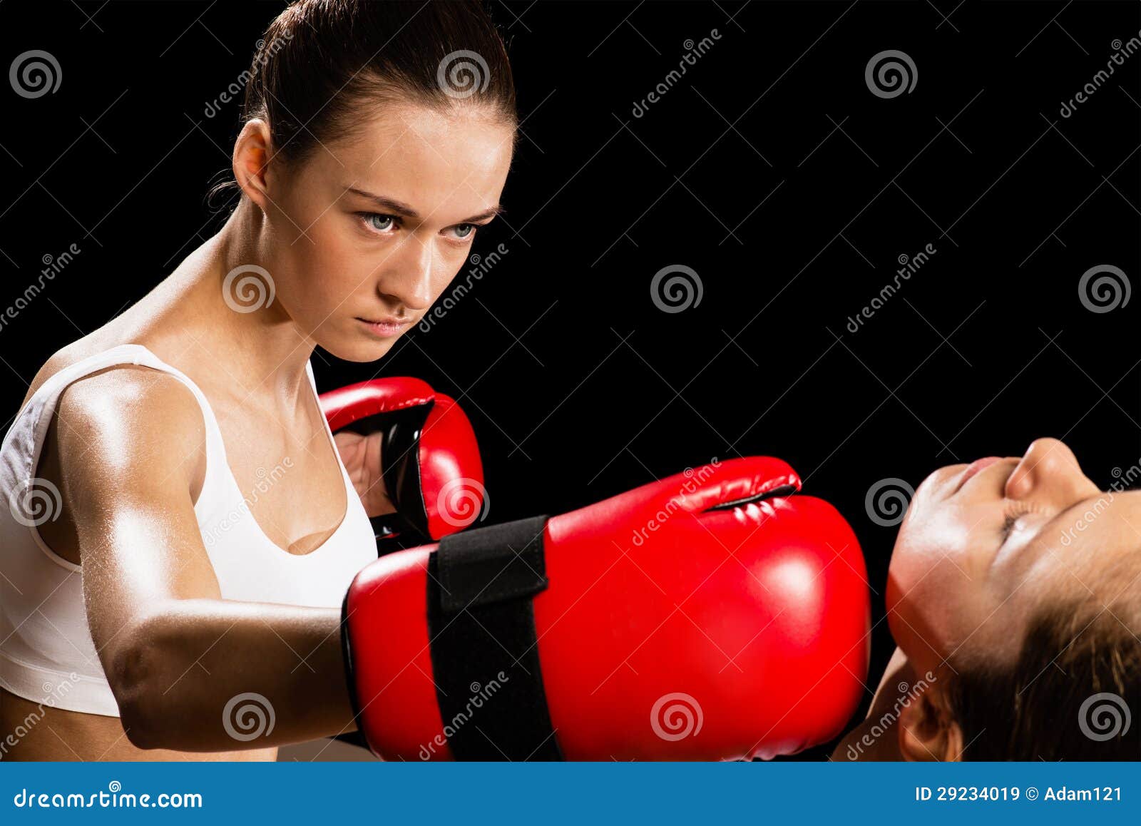 Woman boxing stock image. Image of aggressive, attractive - 29234019