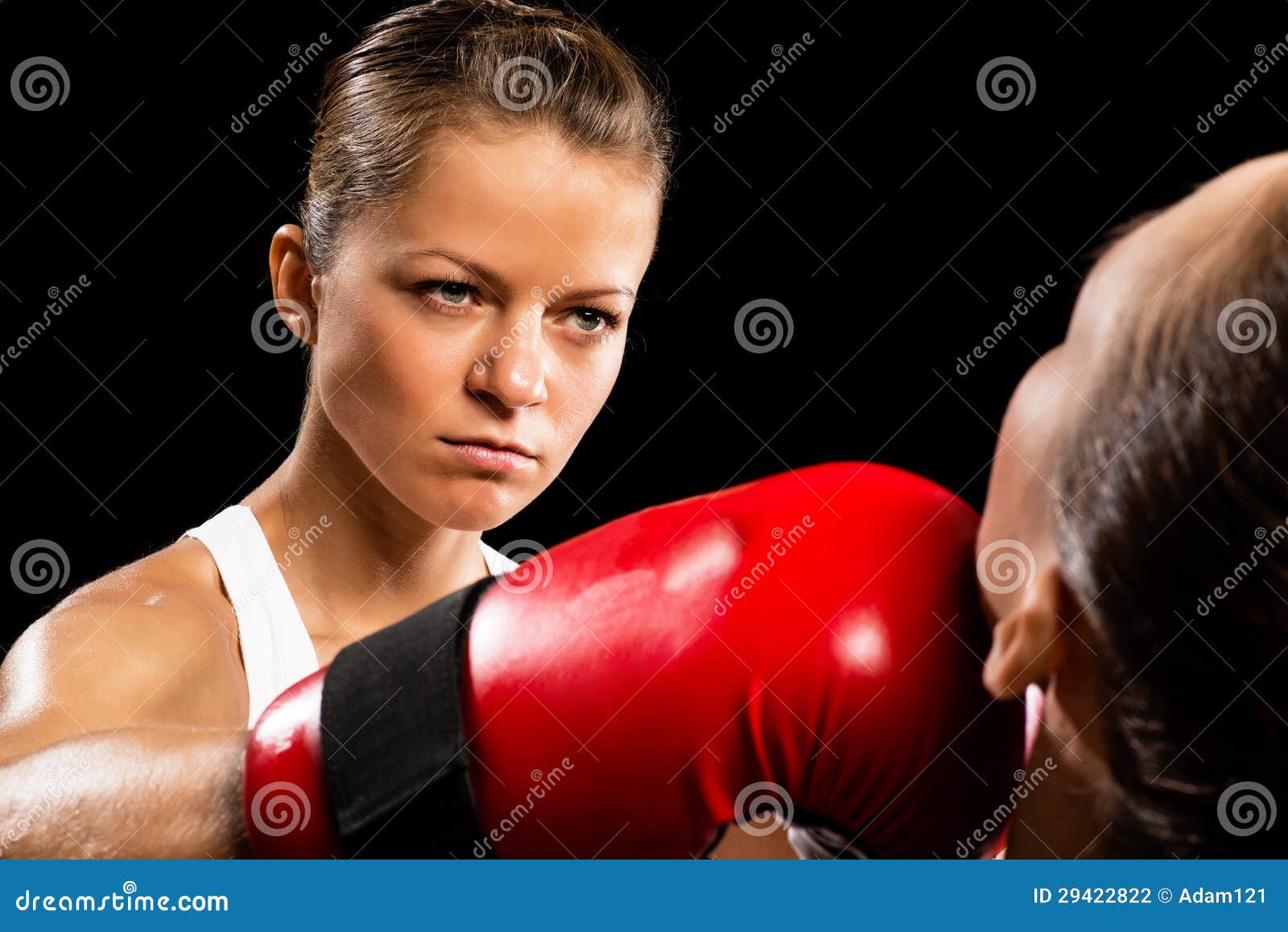 Woman boxing stock photo. Image of cheer, caucasian, attractive - 29422822
