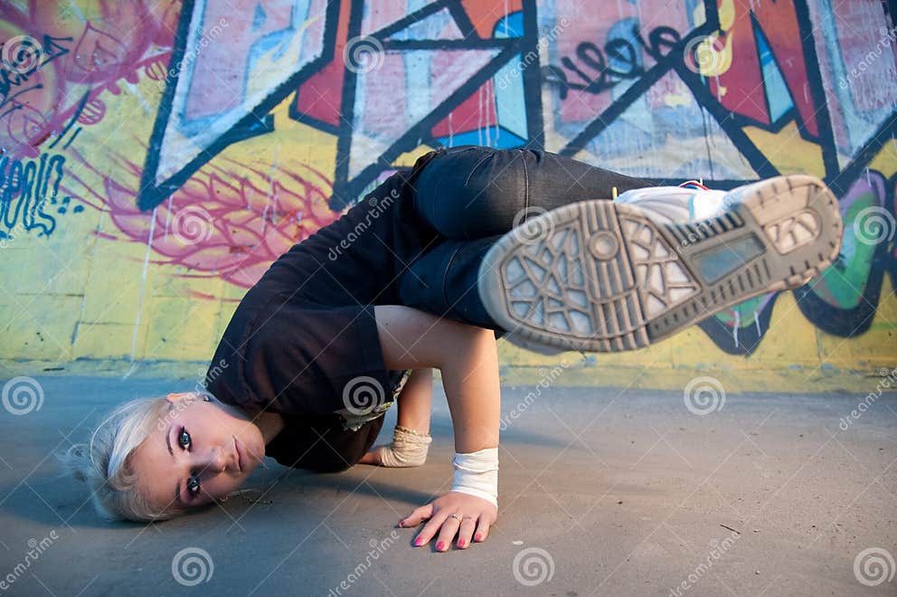 Woman breakdancing stock image. Image of beauty, modern - 10451619