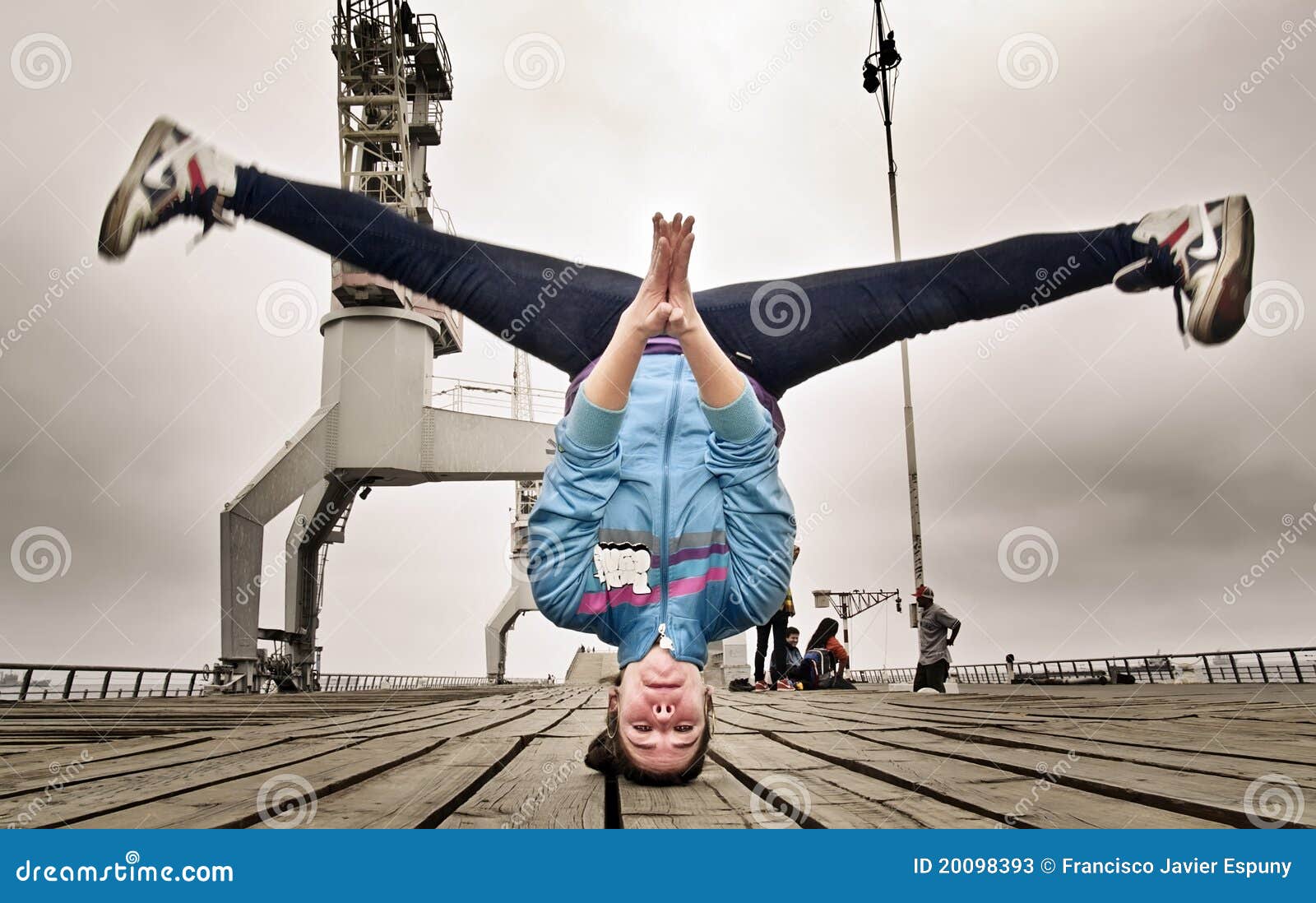 Woman breakdancing editorial stock photo. Image of beauty - 20098393