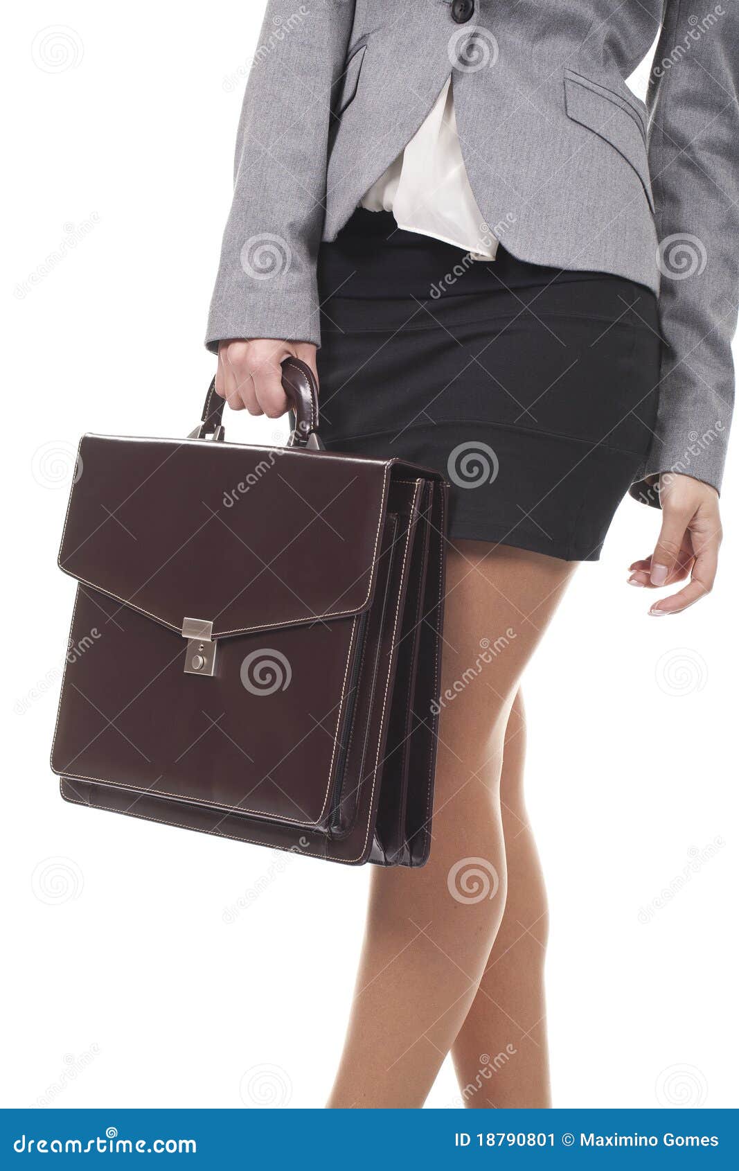 Woman with a briefcase stock image. Image of executive - 18790801
