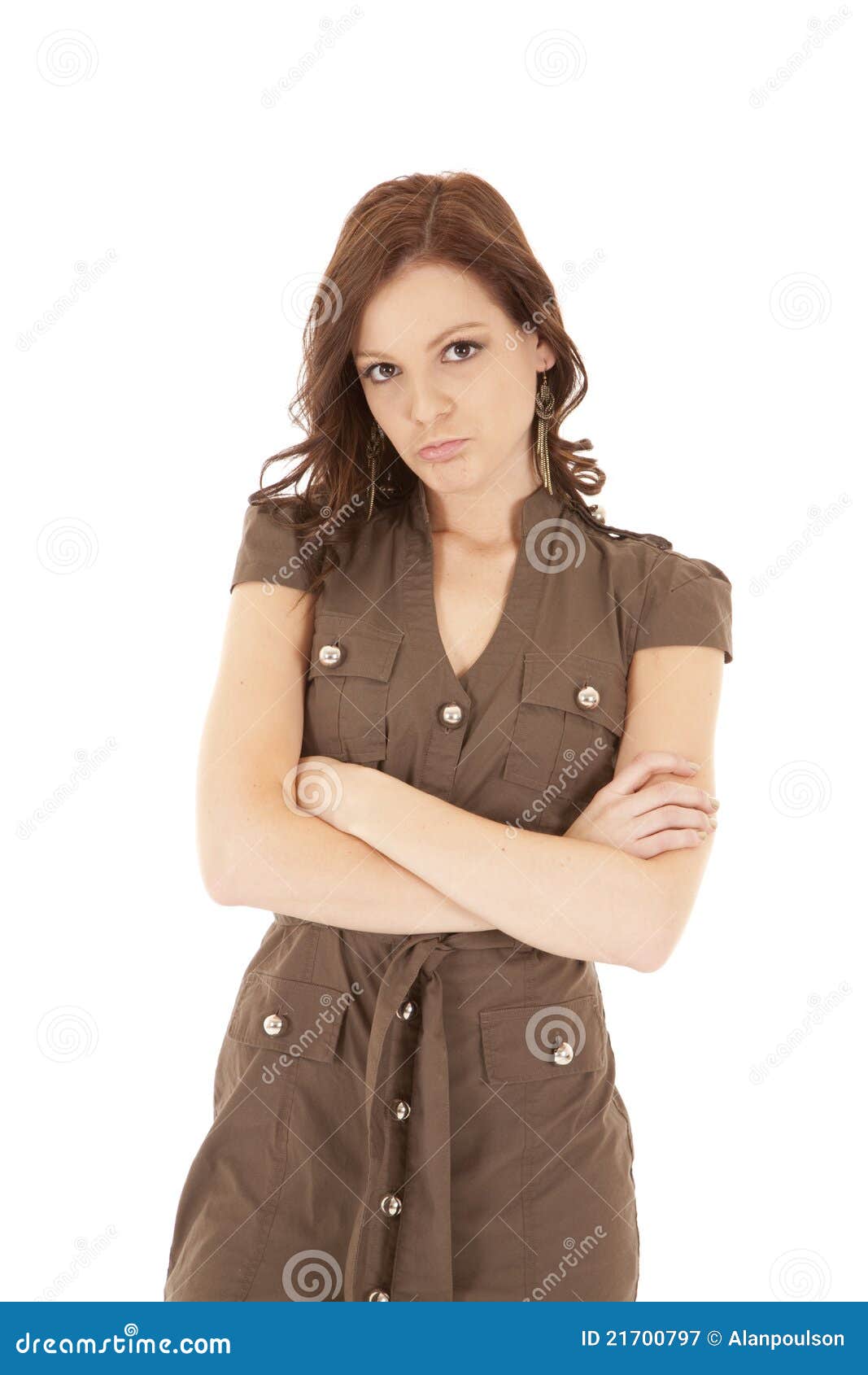Woman brown pout stock image. Image of lady, fashion - 21700797