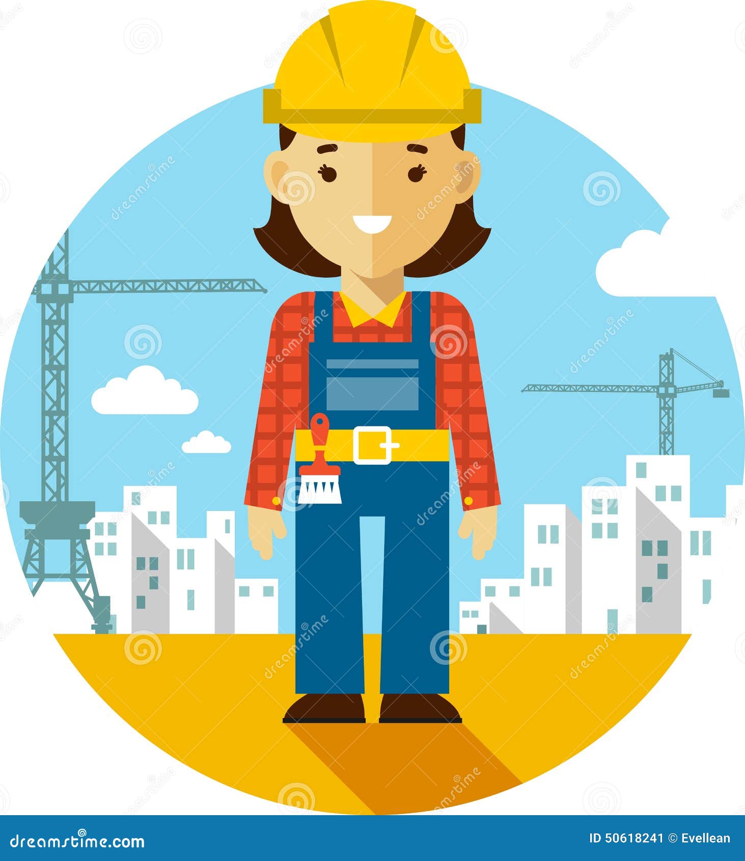 Female Carpenter Clipart