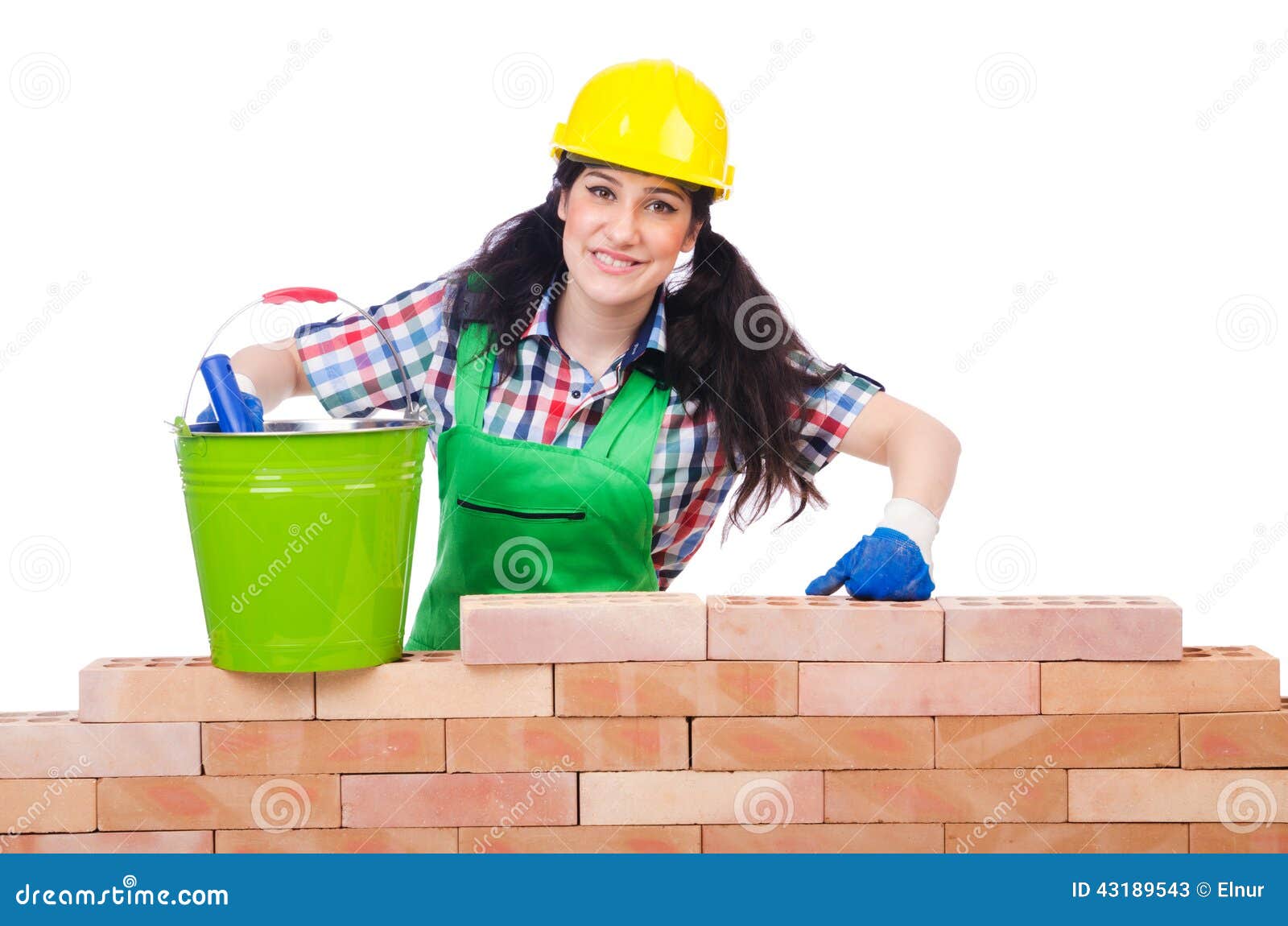 Woman builder stock image. Image of female, mortgage - 43189543