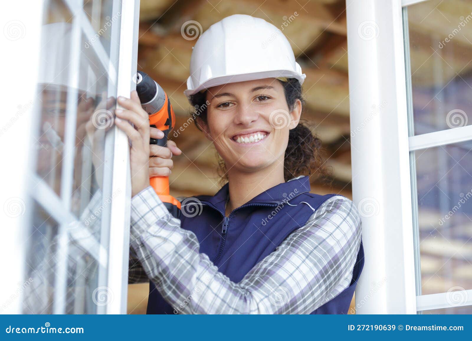 Fixing A Window Using Polyurethane Foam. Installing Polyurethane Foam ...