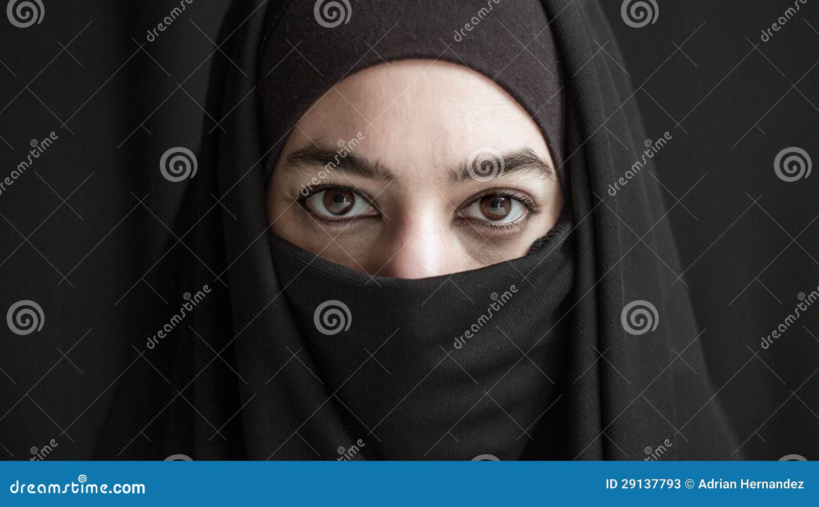 Woman in burka stock image. Image of looking, feminine - 29137793