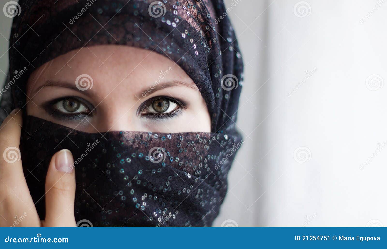 Woman with Burqa stock image. Image of people, islamist - 21254751