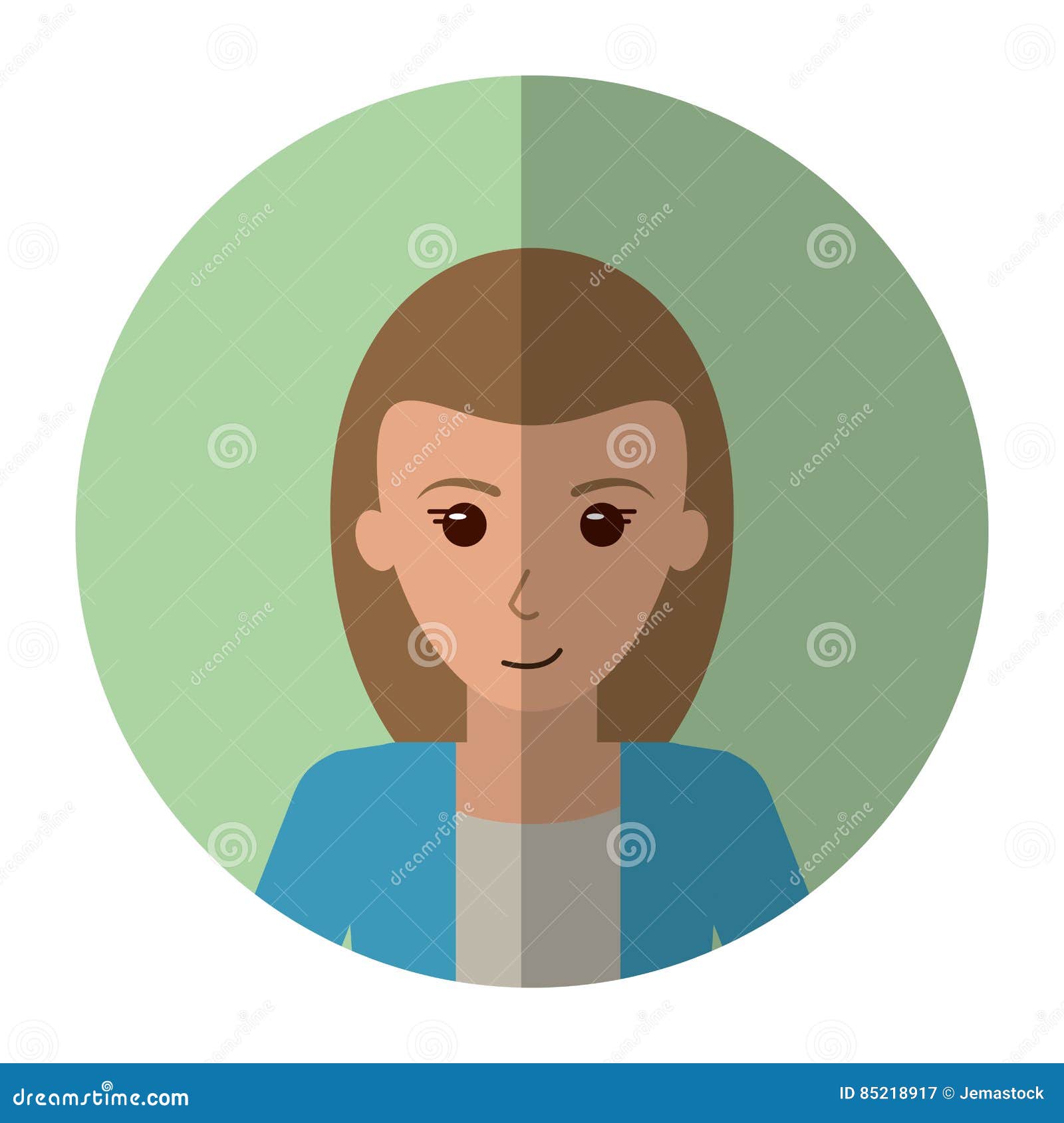 Woman Business Manager Worker Elegant Shadow Stock Vector ...