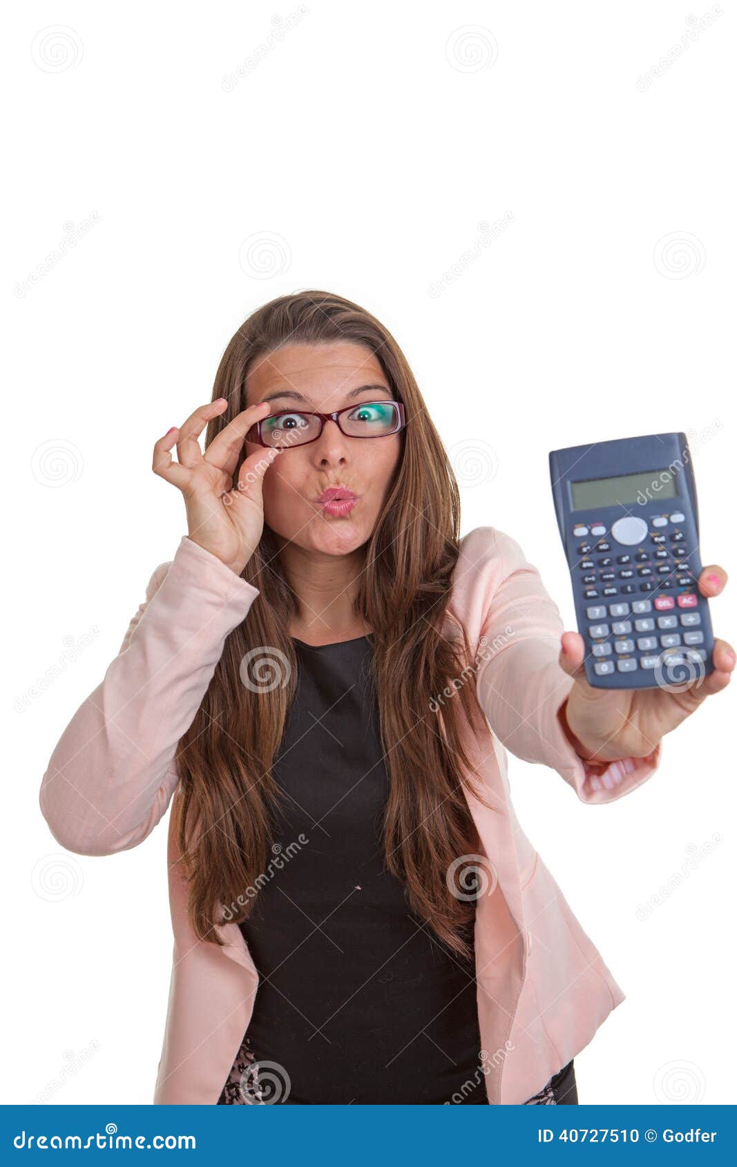 Woman with Calculator Doing Finances Stock Photo - Image of consultant ...