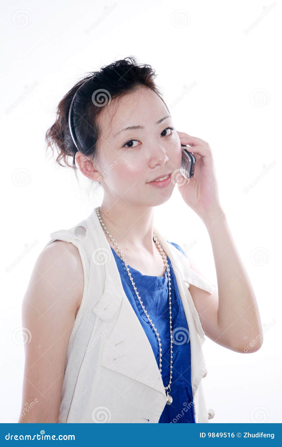 Woman call on mobile phone stock photo. Image of call - 9849516