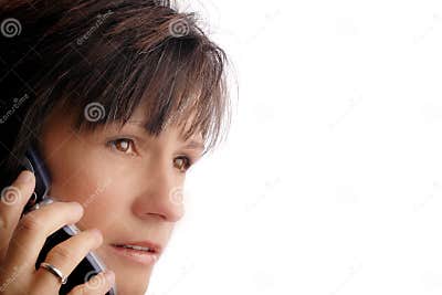 Woman caller stock photo. Image of telecommunication, female - 1105312
