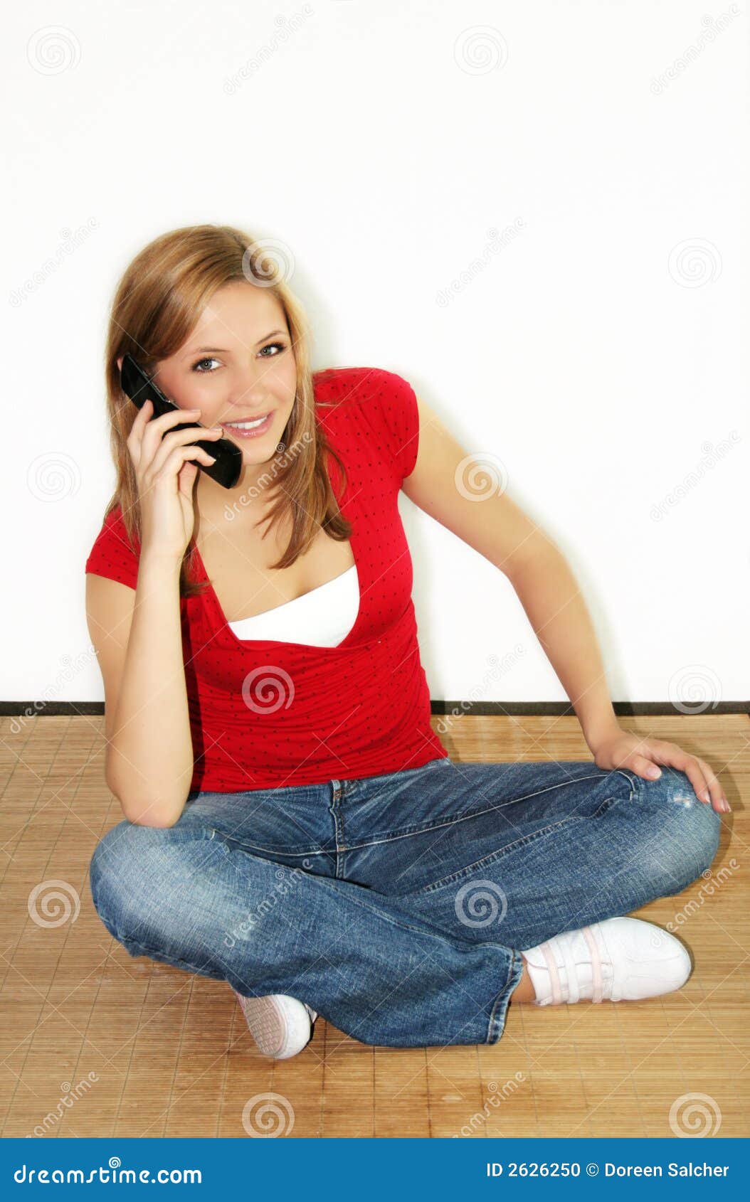 Woman is calling stock photo. Image of adult, conversation - 2626250