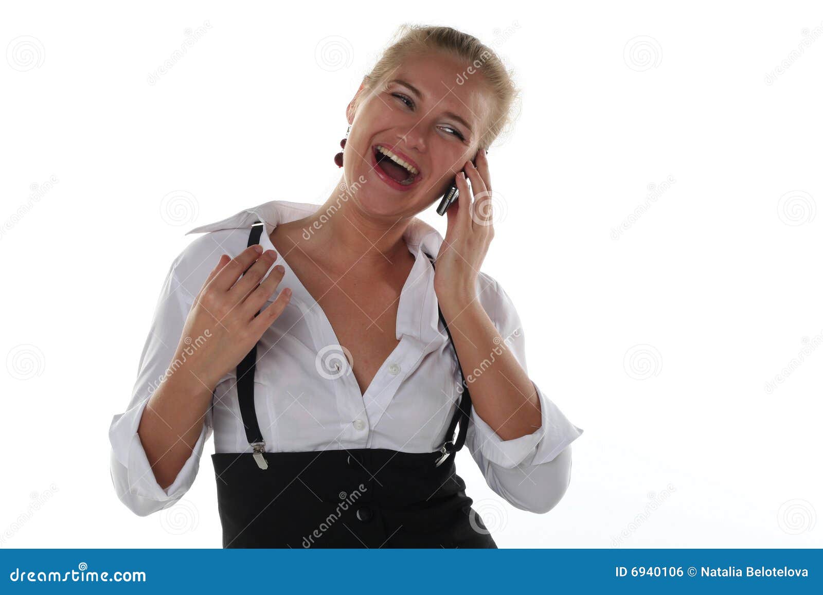 Woman Calling by Mobile Phone Stock Photo - Image of elegance, beauty ...