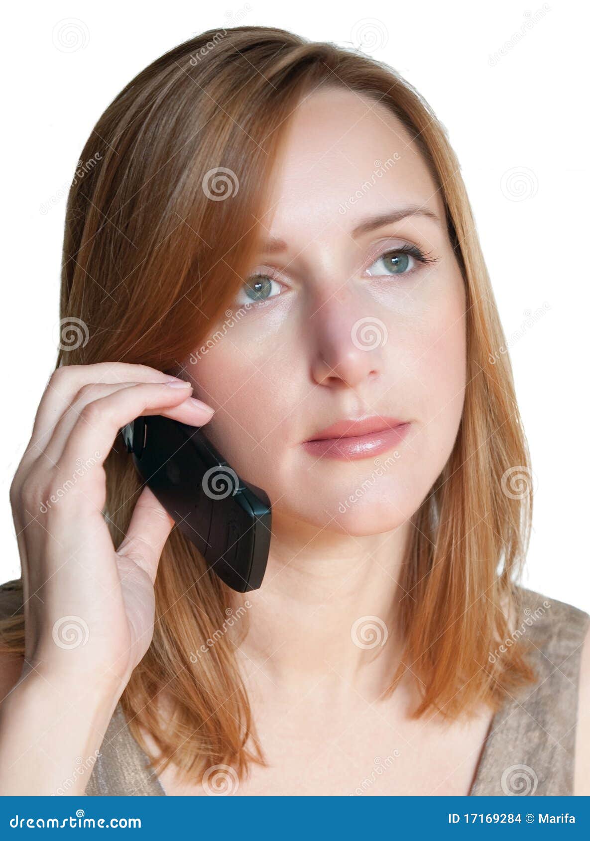 Woman calling by phone stock photo. Image of adult, cute - 17169284