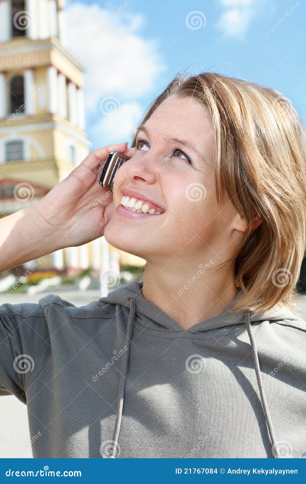 Woman calling on phone stock photo. Image of cute, person - 21767084