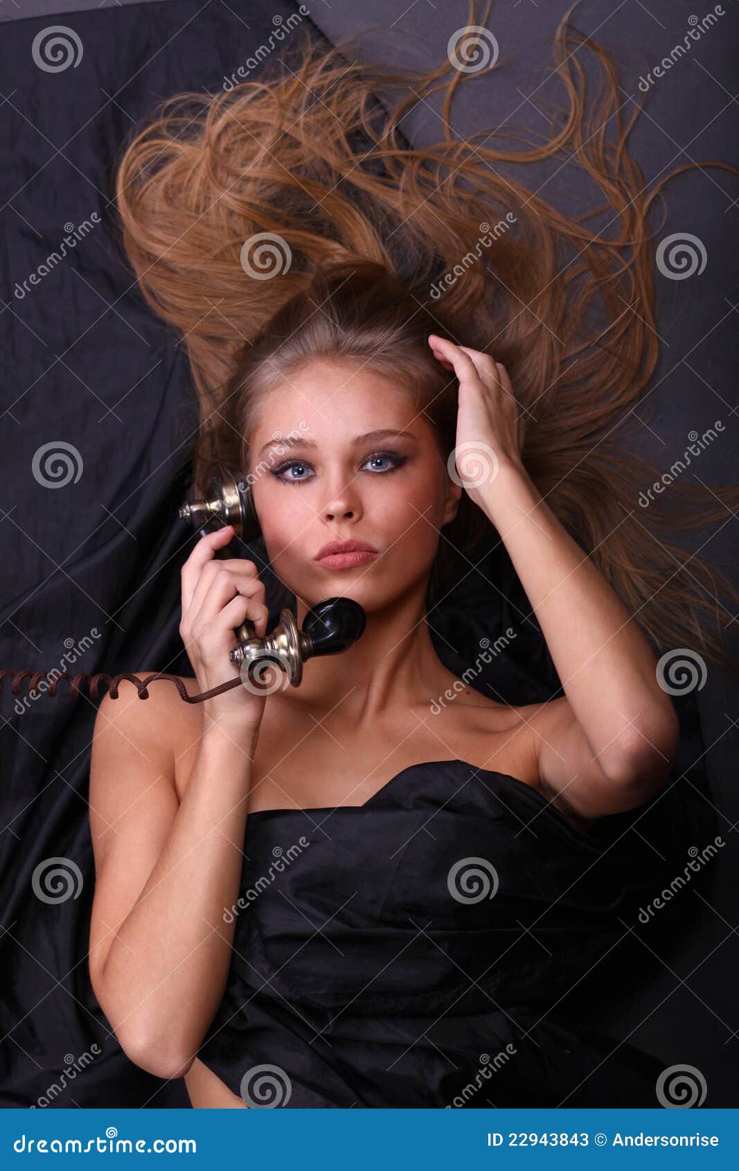 Woman calling by phone stock image. Image of cute, happy - 22943843