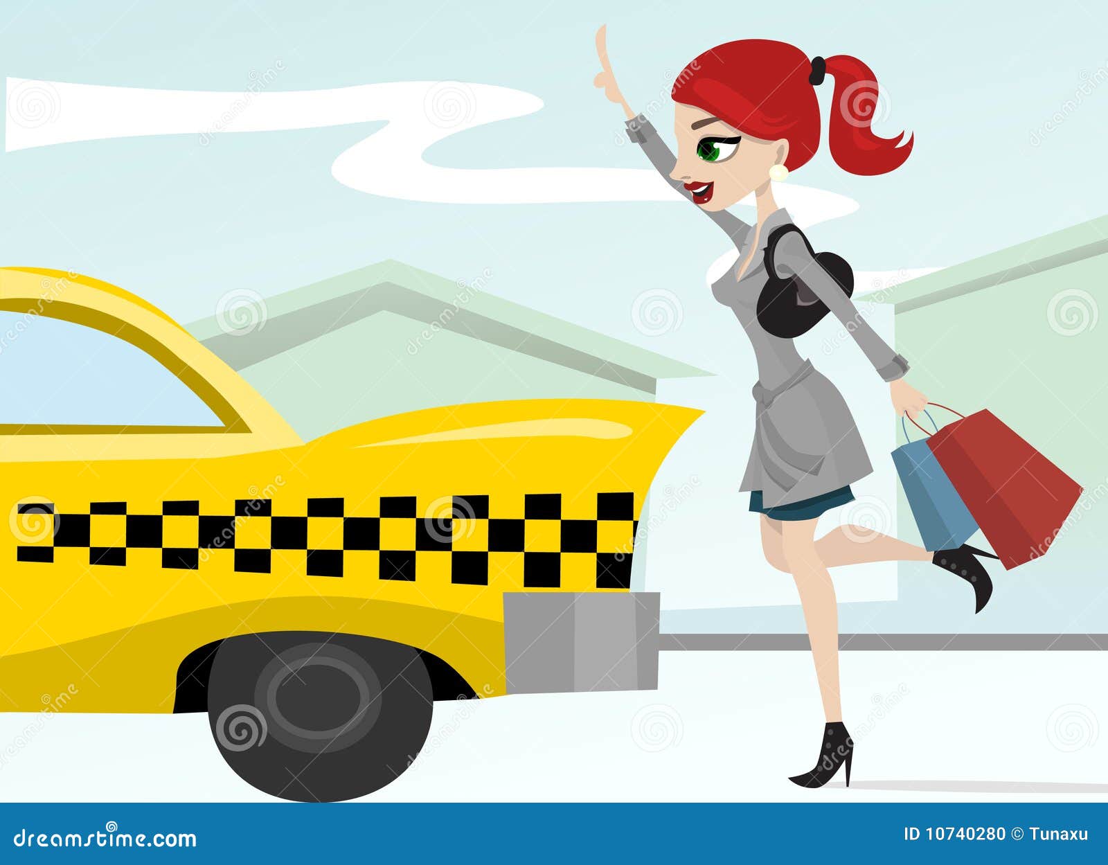 Woman Calling Taxi Stock Illustrations – 124 Woman Calling Taxi Stock ...
