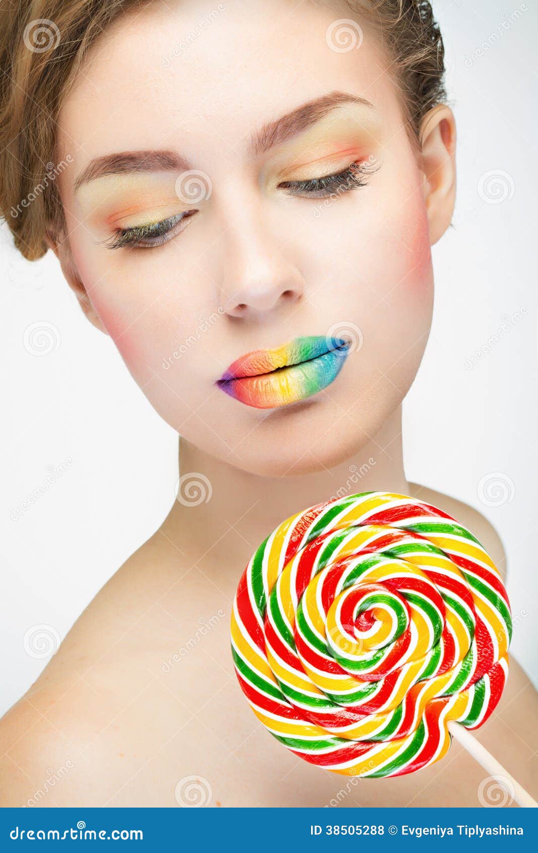 Woman with candy stock photo. Image of candy, girl, pretty - 38505288