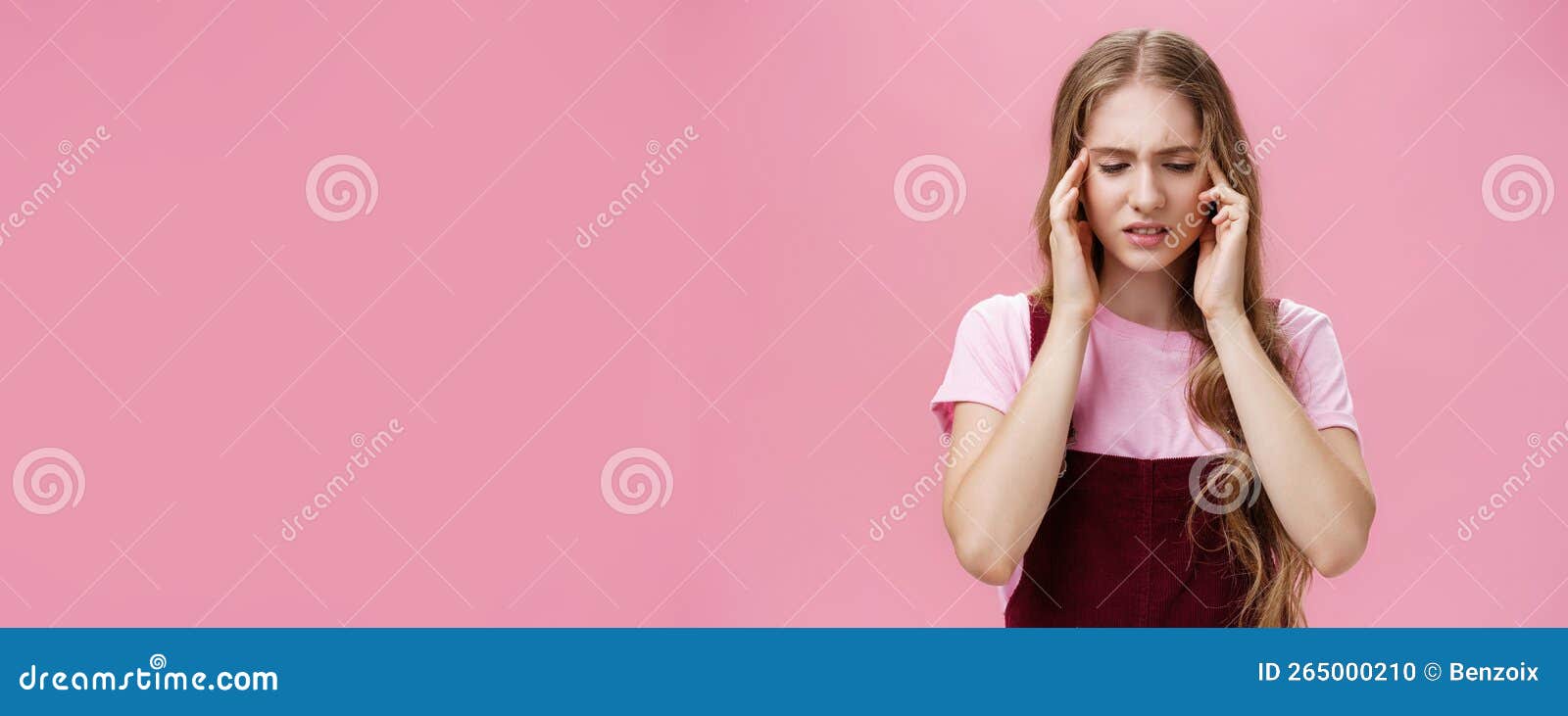 Woman Cannot Focus during Test Having Answer Slipped Away Touching ...