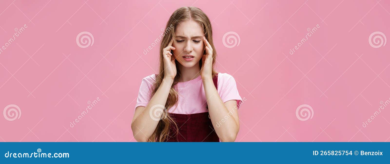 Woman Cannot Focus during Test Having Answer Slipped Away Touching ...