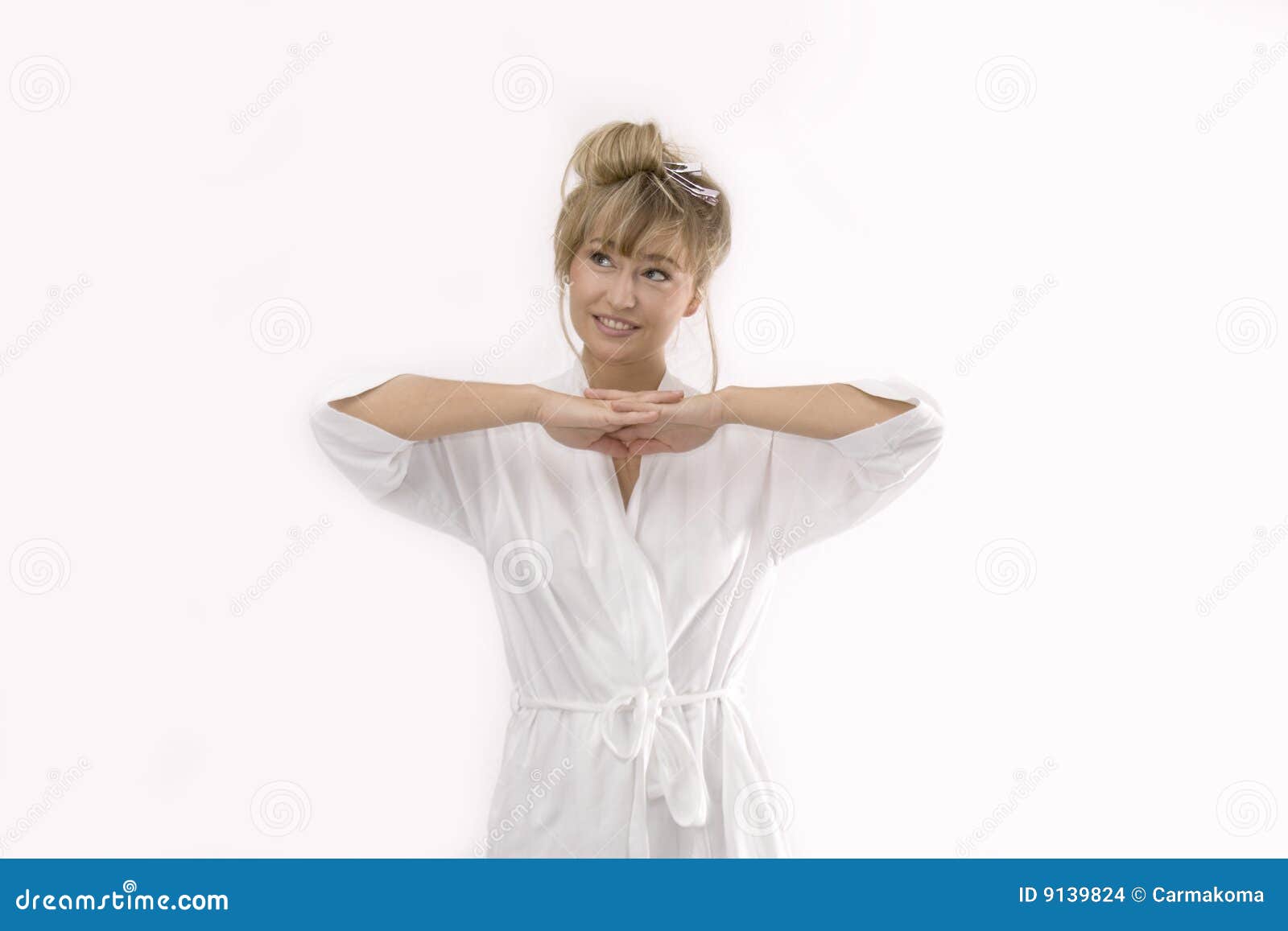 Woman with Caressing Gesture Stock Photo - Image of healthy, woman: 9139824