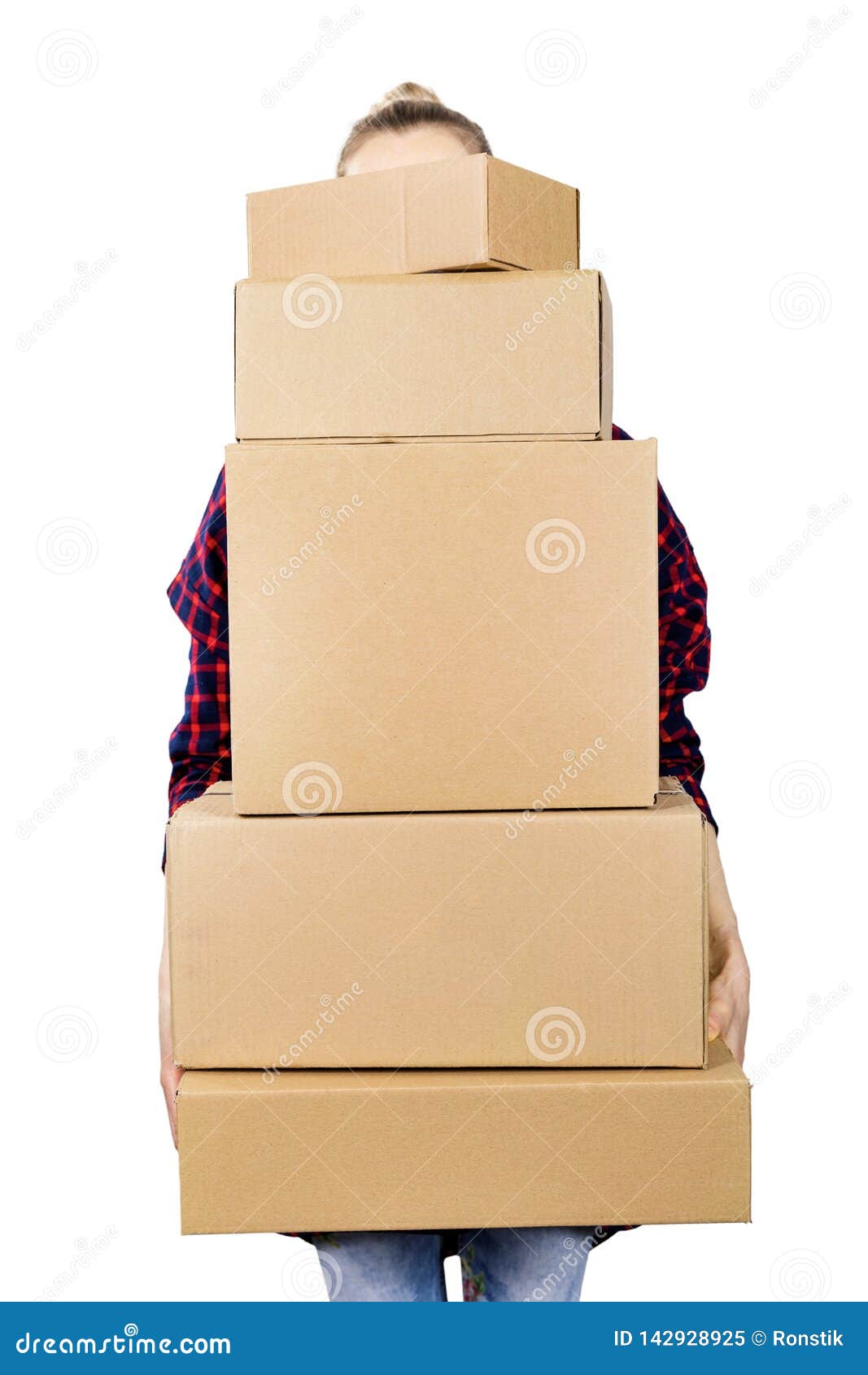 Stack Of Cardboard Boxes On Wooden Pallets, Shipment Package Boxes ...