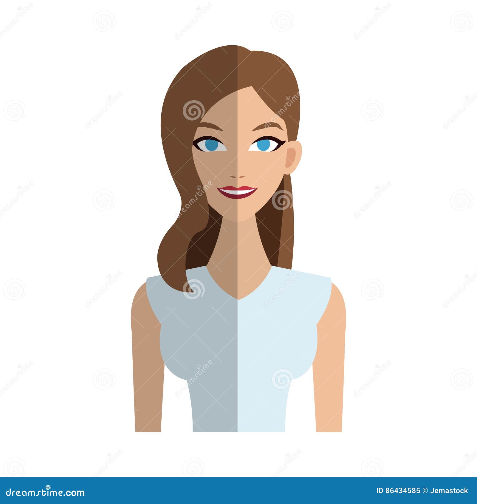 Woman Cartoon Icon Stock Vector Illustration Of Adult 86434585