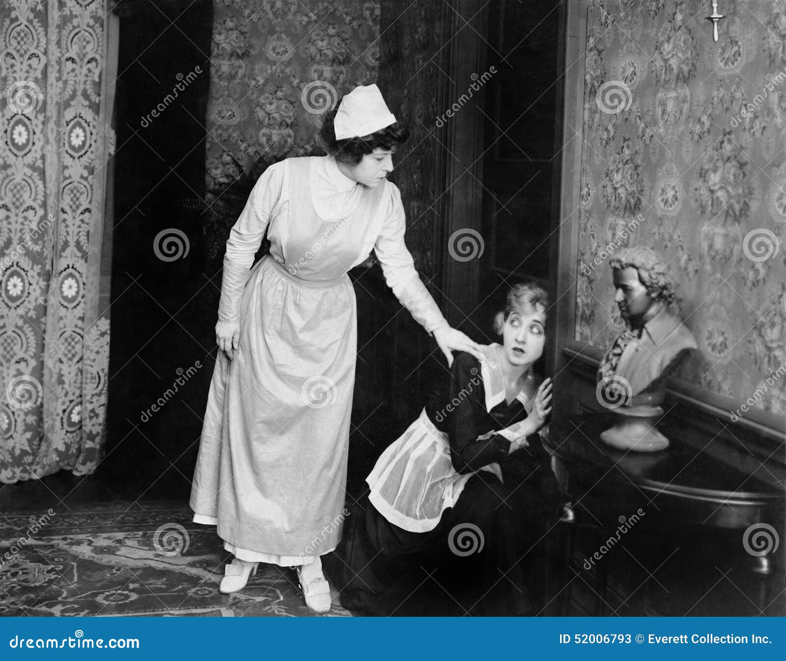 Woman Caught Eavesdropping at Door Stock Image - Image of eavesdropping ...