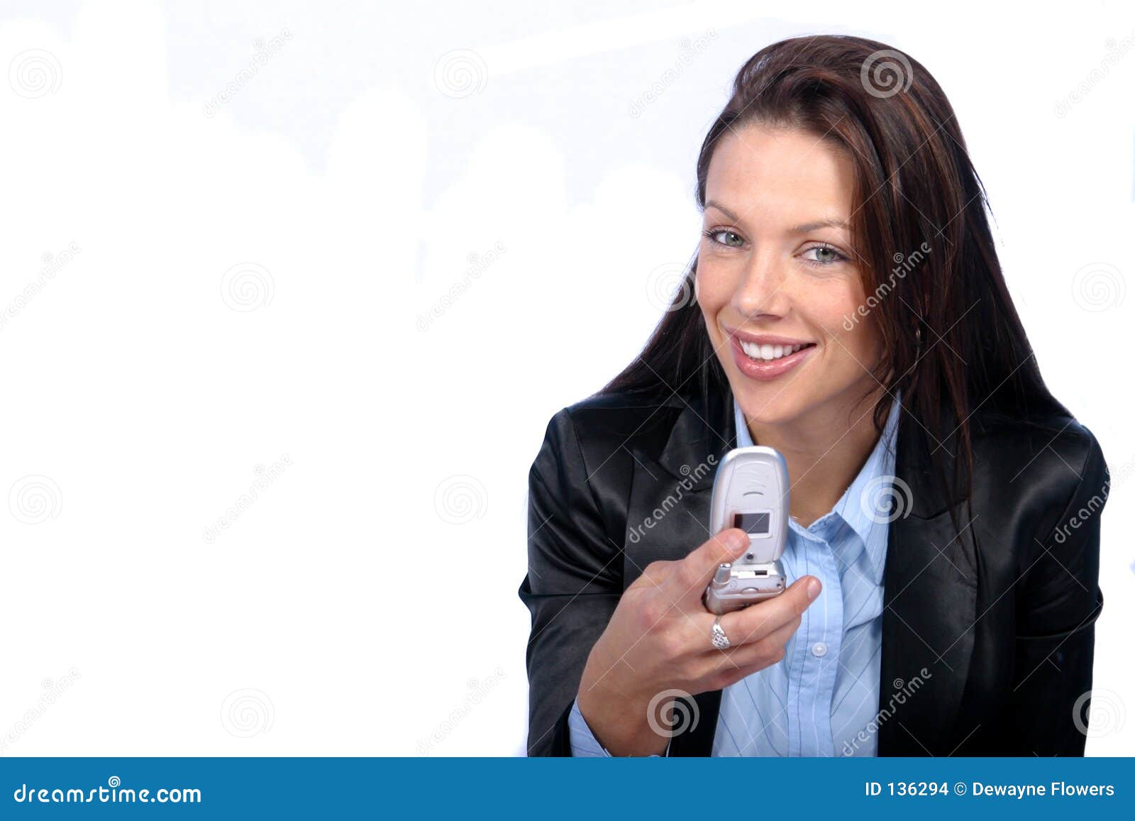 Woman with Cell Phone stock photo. Image of female, cell - 136294