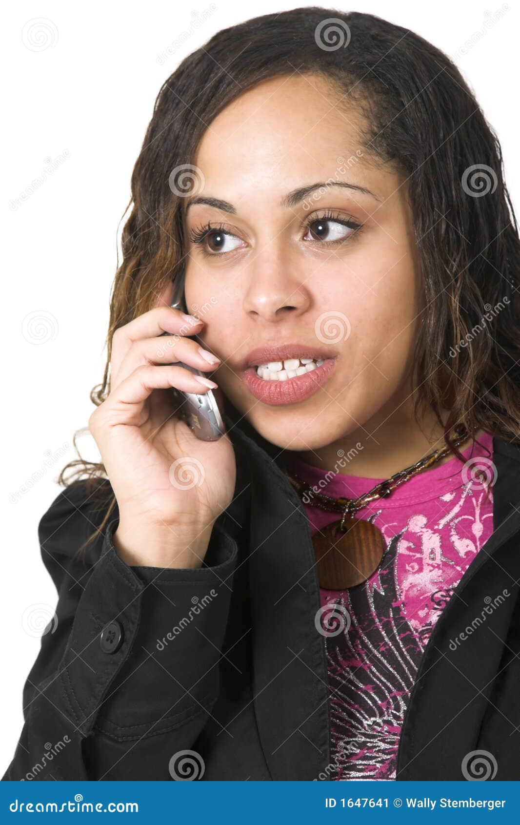 Woman with cell phone stock image. Image of nail, conversation - 1647641