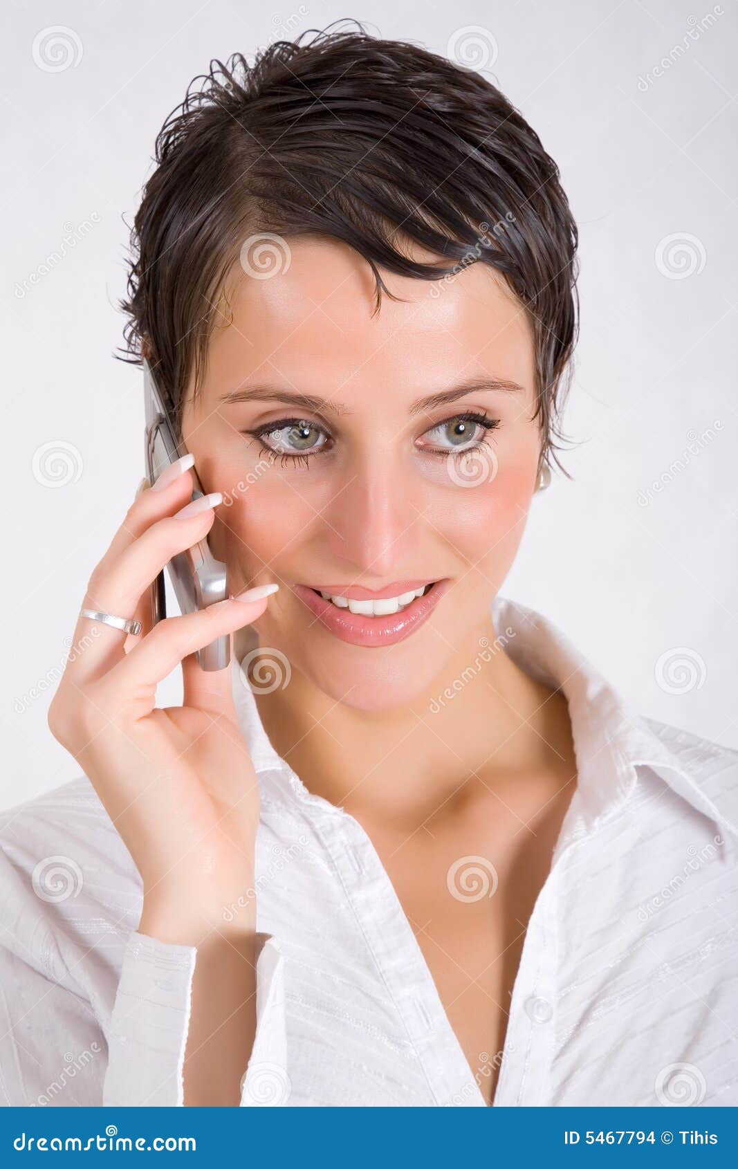 Woman with cellphone stock photo. Image of cell, people - 5467794