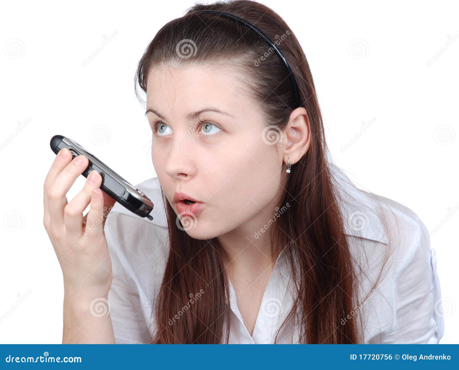 The Woman with a Cellular Telephone Stock Photo - Image of person ...