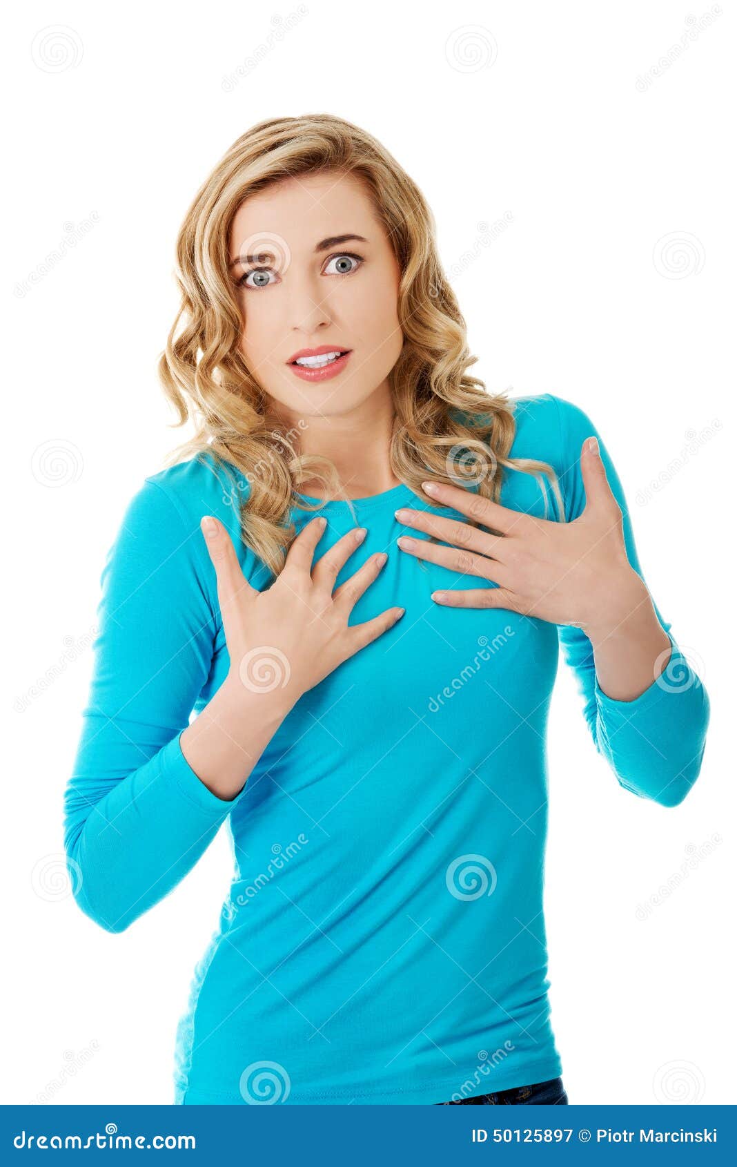 Woman is Certain that she S Innocent Stock Image - Image of person ...