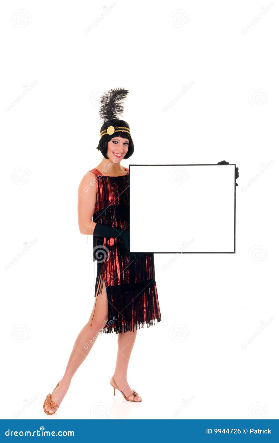 Woman Charleston dress stock photo. Image of retro, young - 9944726