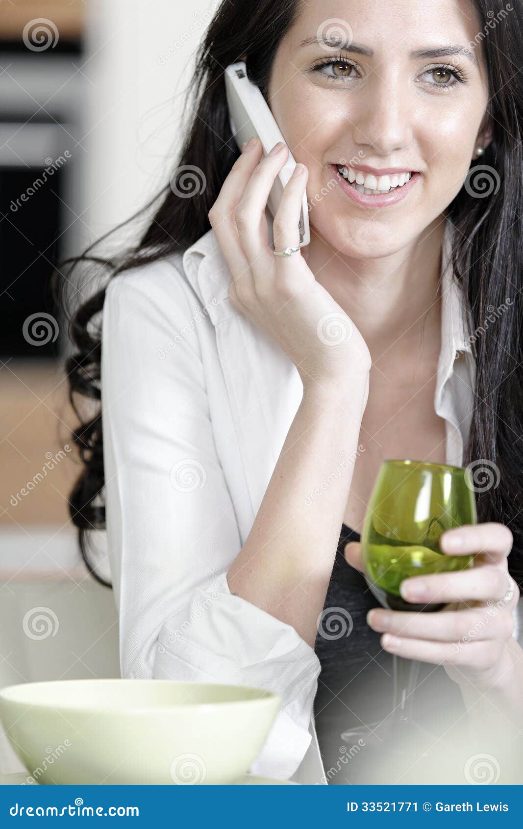 Woman Chatting on Her Mobile Phone Stock Image - Image of lifestyle ...