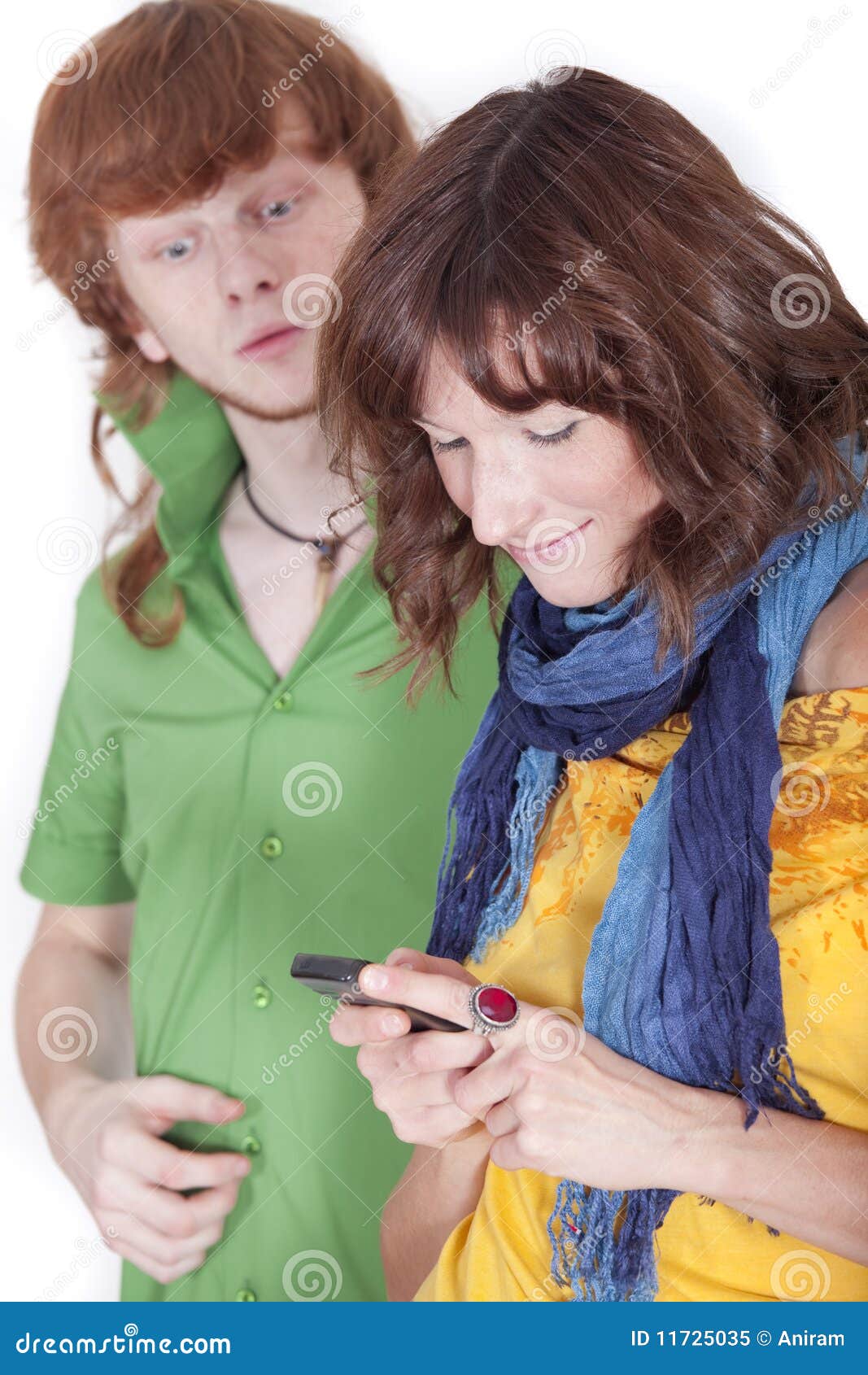 Woman Chatting with Mobile Phone Stock Image - Image of happy ...