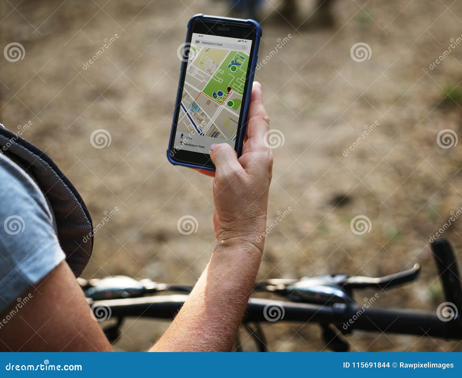 Woman checking the gps map stock photo. Image of navigating - 115691844
