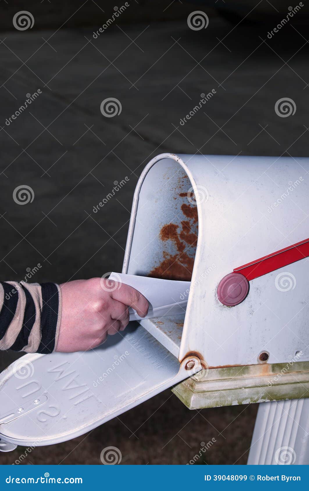 Woman checking the mail stock image. Image of mailman - 39048099