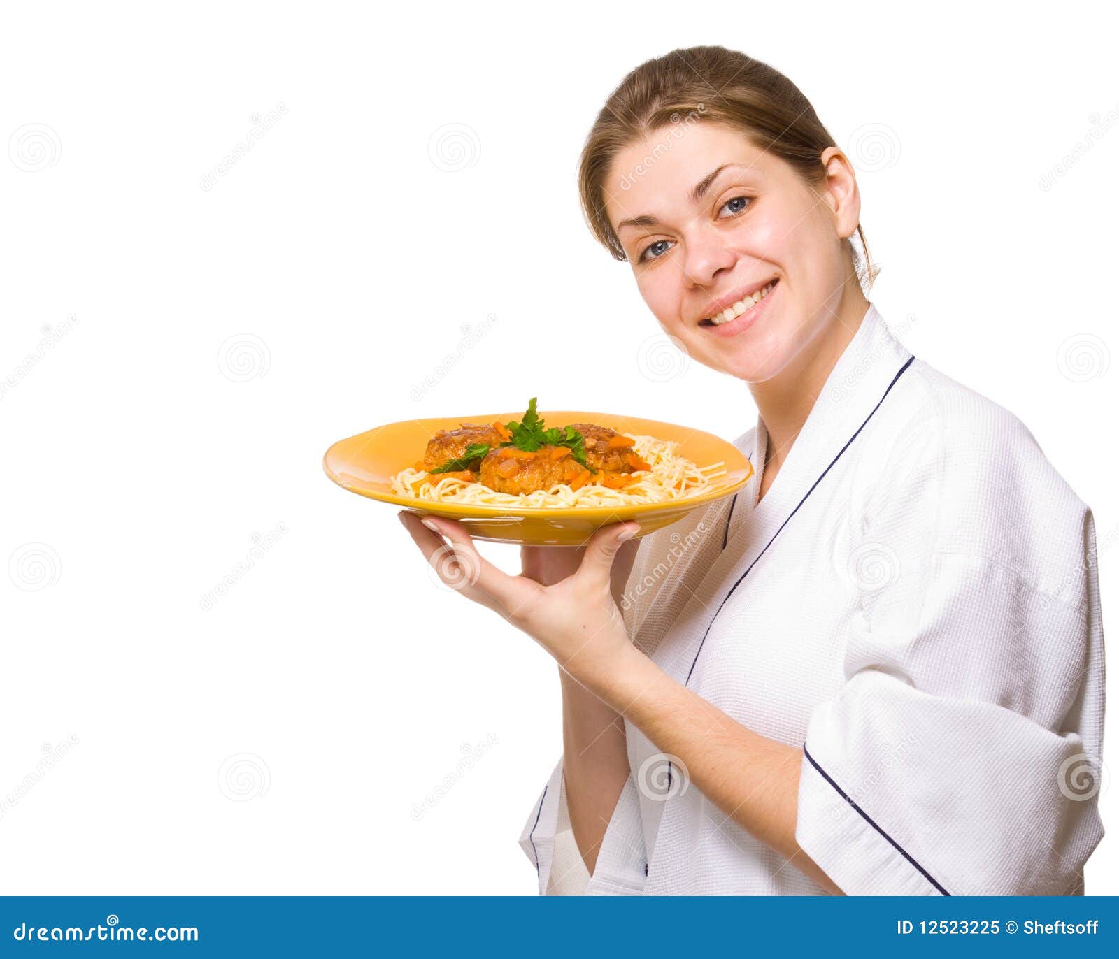Woman chef stock image. Image of professional, hungry - 12523225