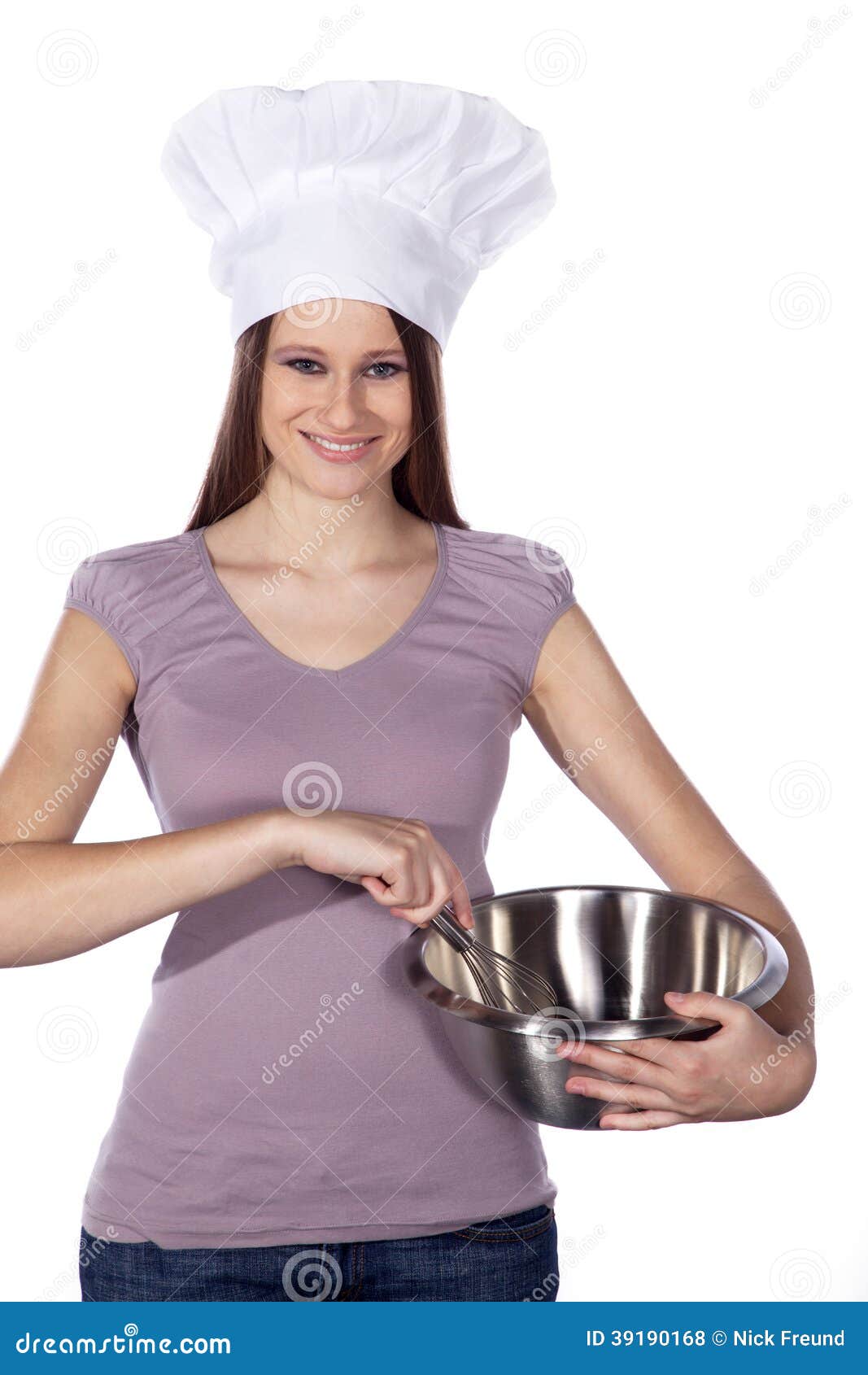 Woman with chef hat stock photo. Image of food, luxury - 39190168