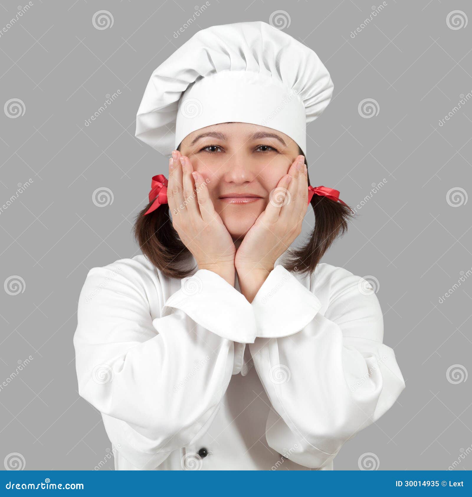 Chef Holding Hands in Front of Stock Image - Image of eyes, cook: 30014935