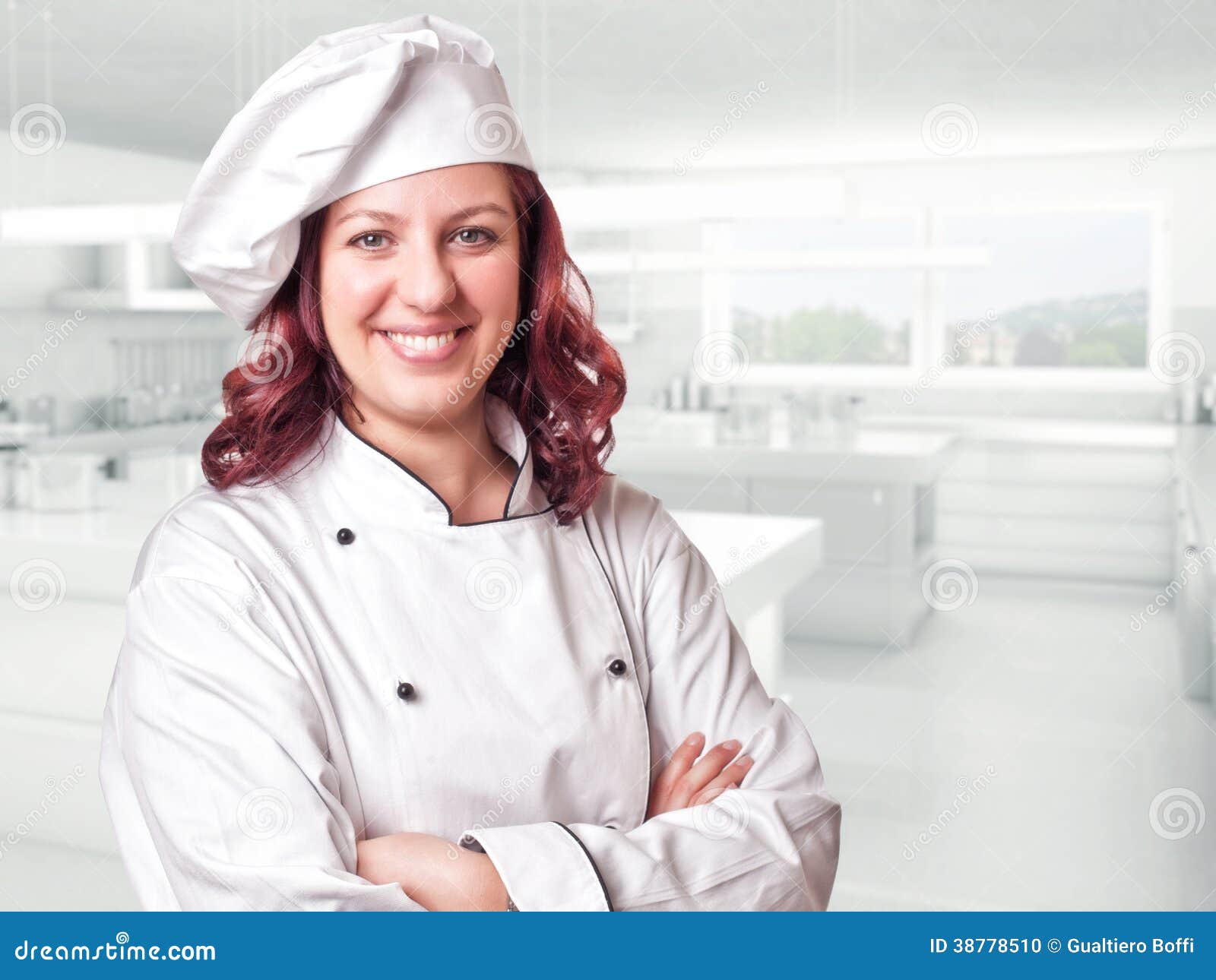 Woman chef stock photo. Image of chef, worker, confident - 38778510