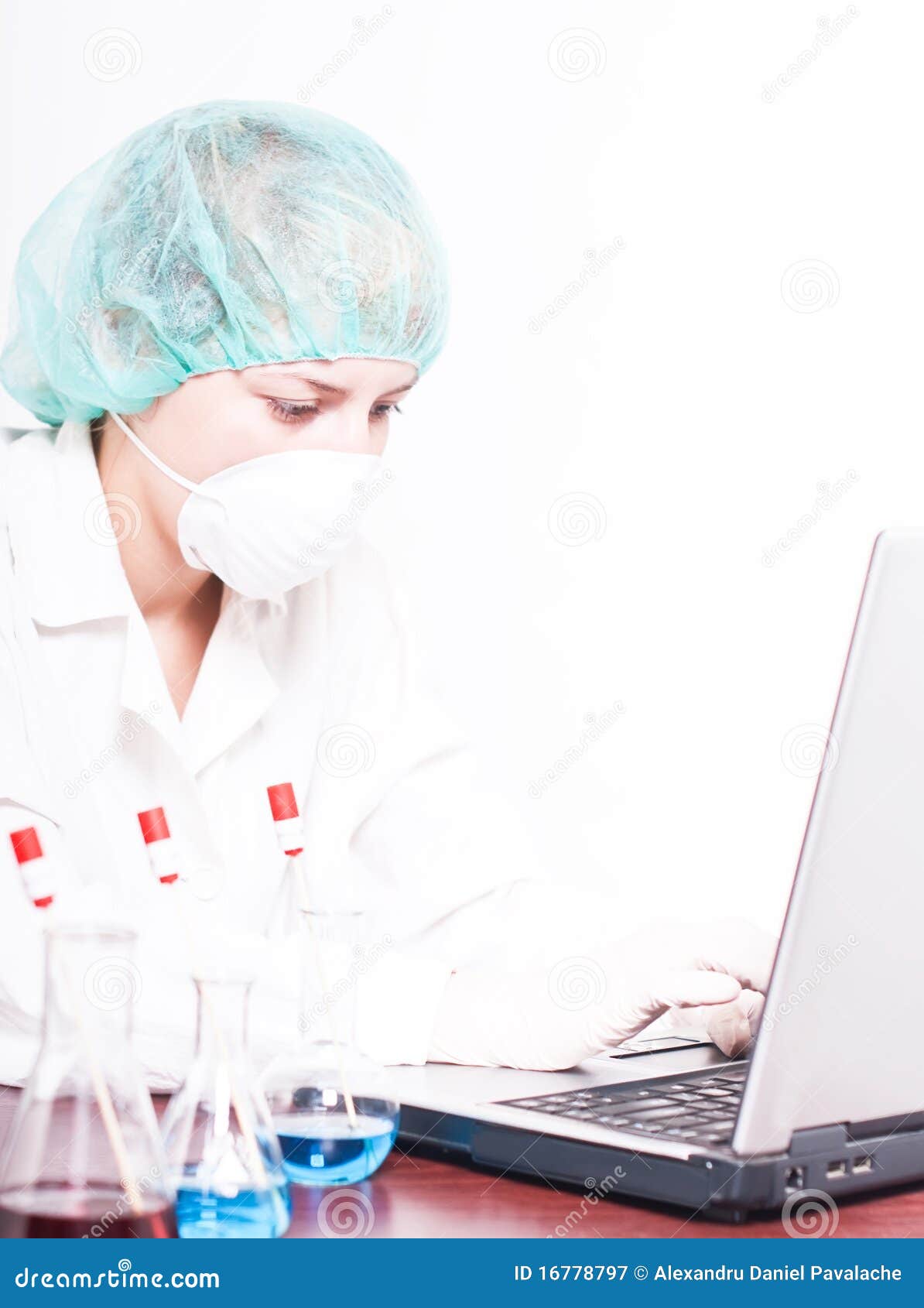Woman in chemistry lab stock image. Image of medicine - 16778797