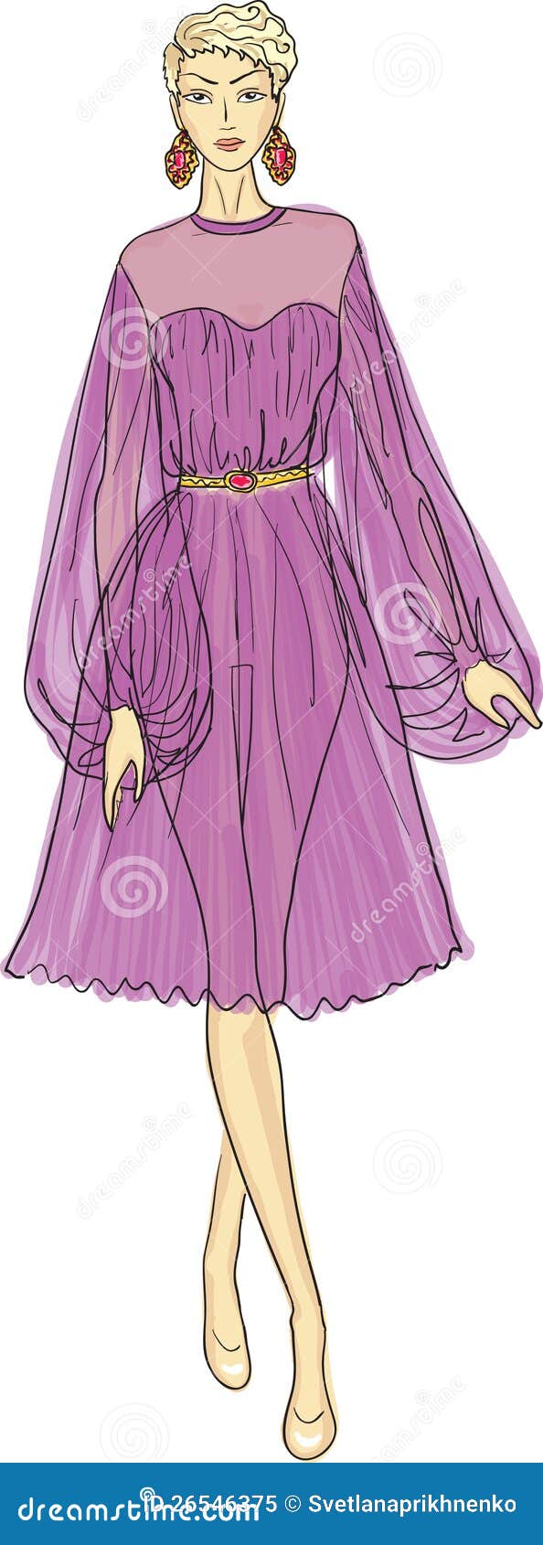 Chiffon Dress Vector Icon Isolated On Transparent Background, Ch ...