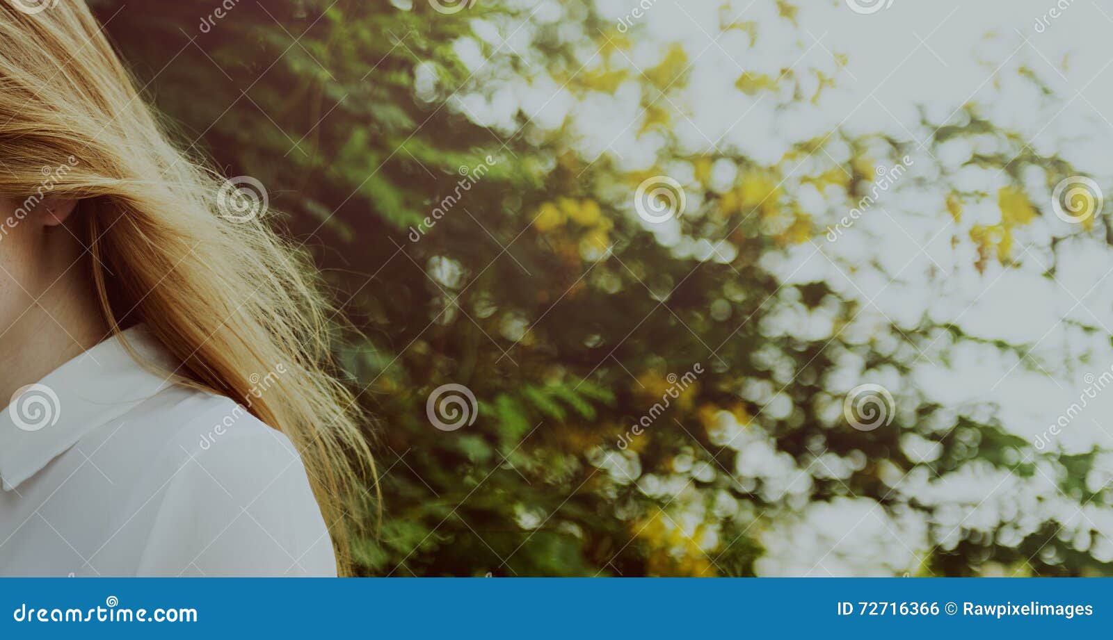 Woman Chilling On Green Shoreline Stock Photography | CartoonDealer.com ...