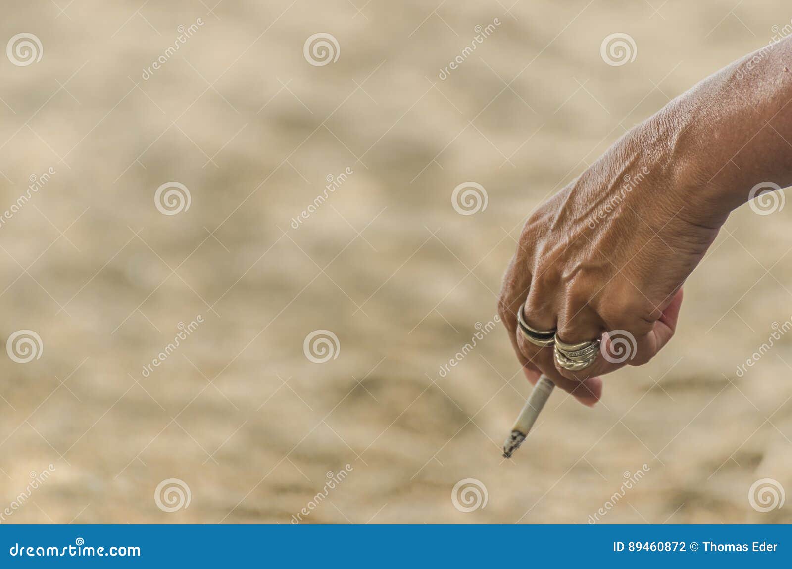 Woman with Cigarette in Hand Stock Photo - Image of burn, additives ...